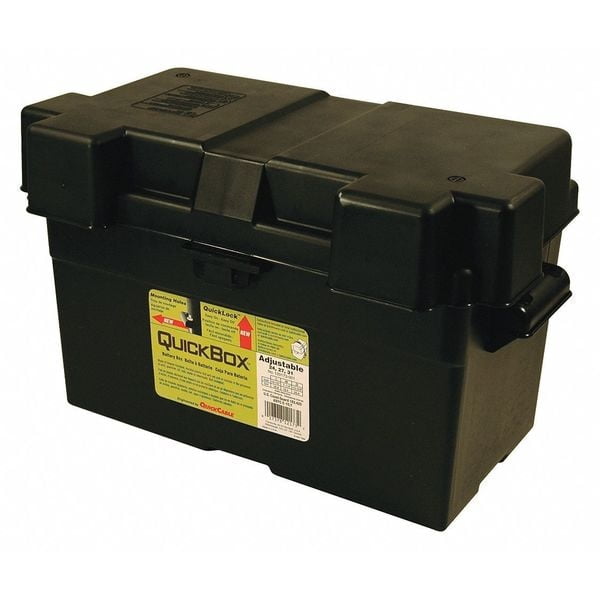 Quick Charge Battery Box, Snap Closure, Fits Group 24, 27, 31, Plastic ...
