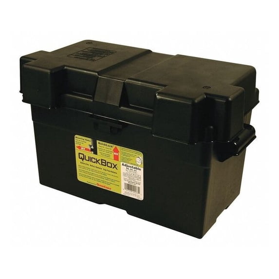 Quick Charge Battery Box, Snap Closure, Fits Group 24, 27, 31, Plastic ...