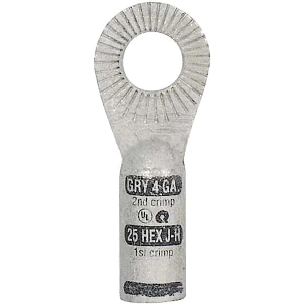 Quickcable Ring Terminal,Bare,4 AWG,4 AWG 4904-525-001F - Walmart.com