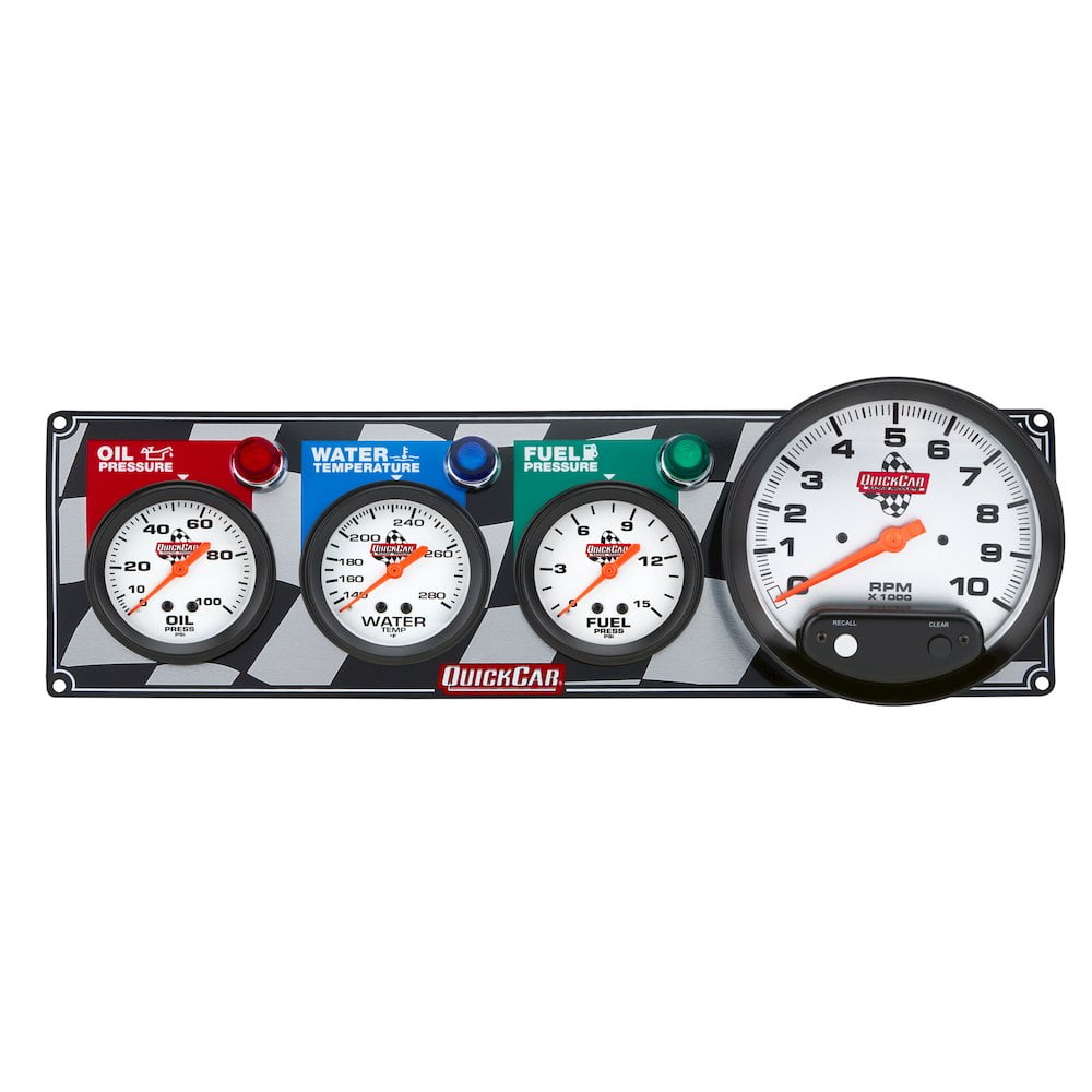 Quickcar Racing Products 3-1 Gauge Panel OP-WT-FP-Tach - Walmart.com