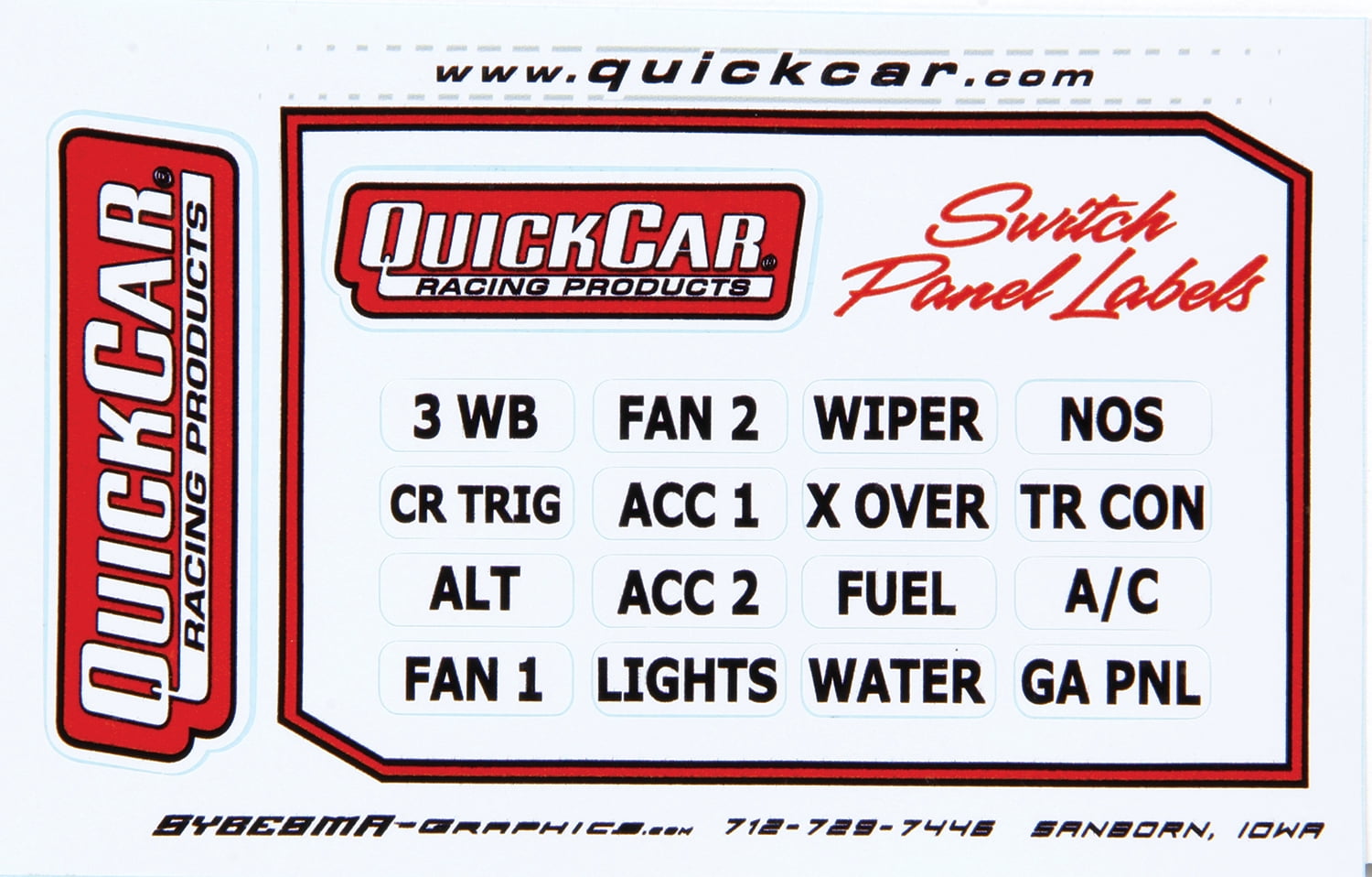 Switch Panel Stickers Small Ignition Panels - Walmart.com