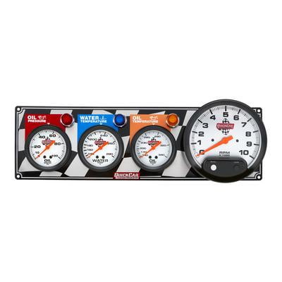 Quickcar Racing Products 61-6041, 3-1 Gauge Panel Op-Wt-Ot-Tach ...