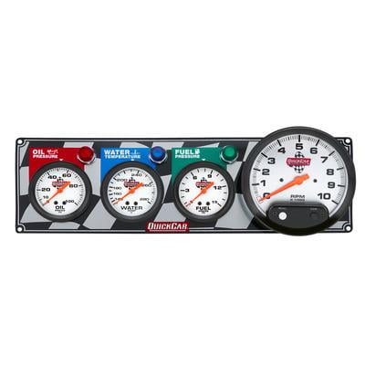Quickcar Racing Products 61-6042, 3-1 Gauge Panel Op-Wt-Fp-Tach ...