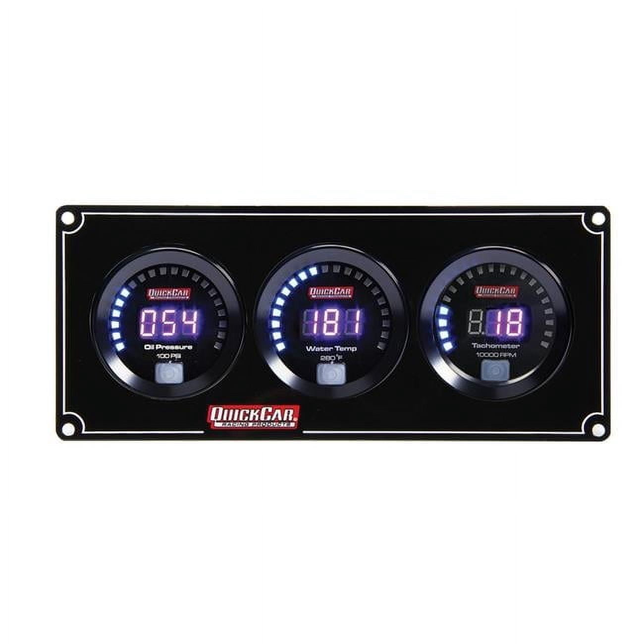 Quickcar Racing Products 67-2031 2 - 1 Gauge Digital Panel - Oil ...
