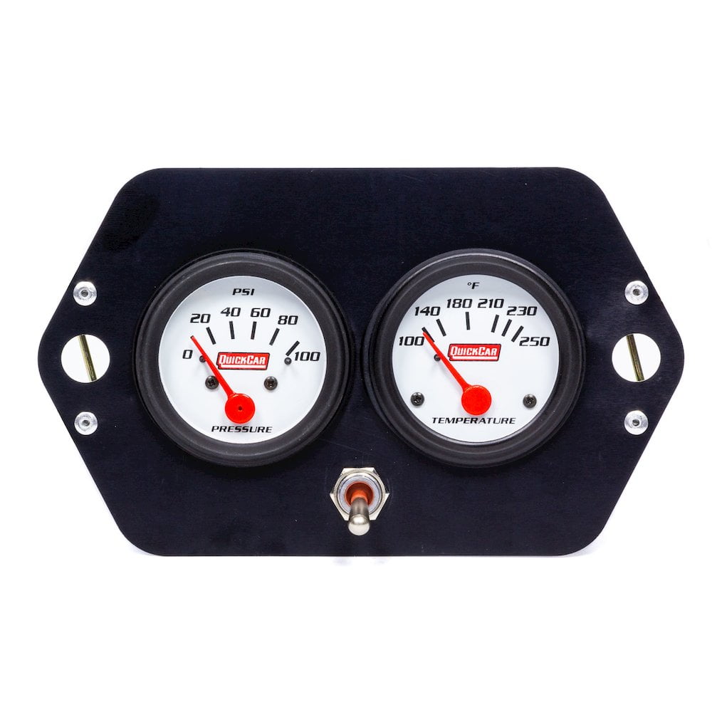 Quickcar Racing Products Gauge Panel 2in Open Wheel w/ Switch - Walmart.com
