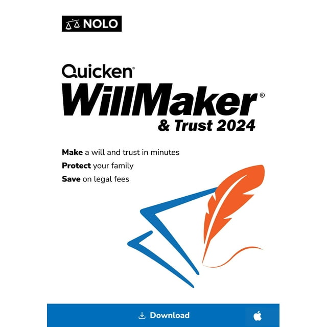 Quicken WillMaker & Trust 2024 - Mac (Digital Download) - Walmart.com