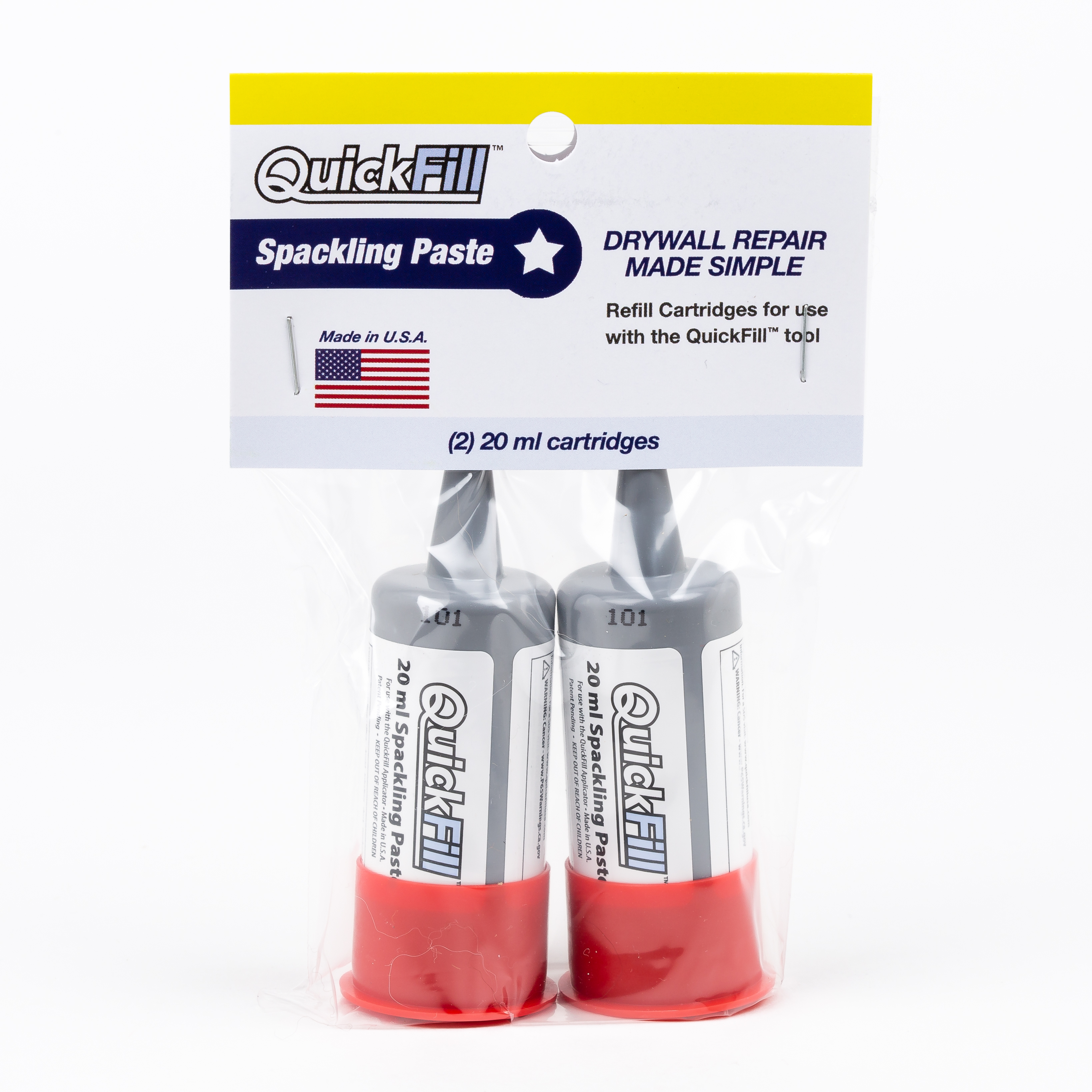 Quickfill Light Weight All-Purpose Spackle Paste Refill Cartridges ...