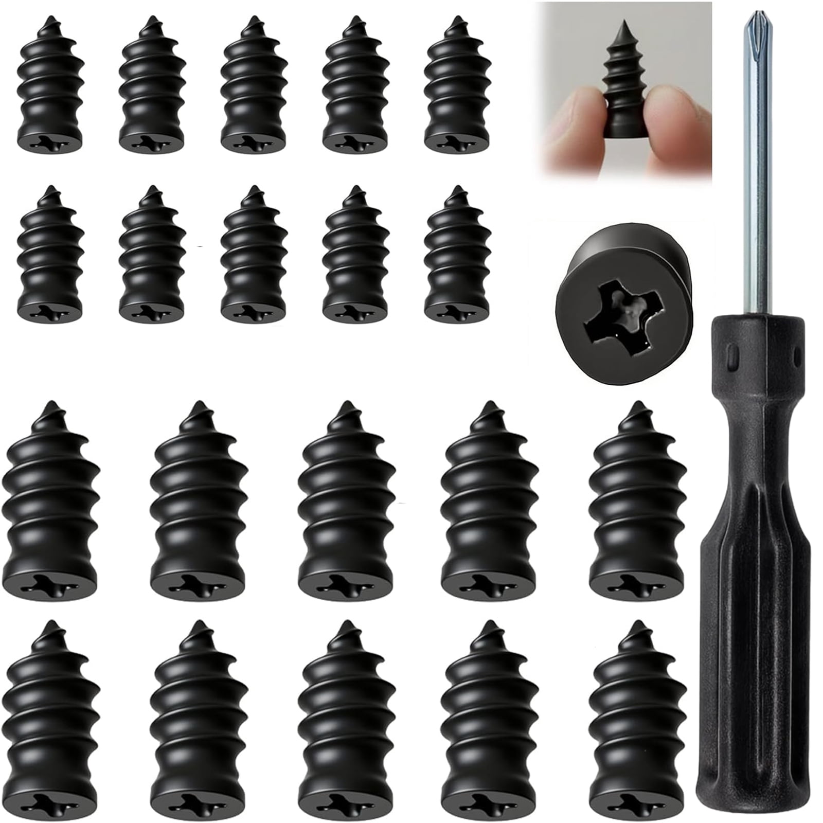 Quickfix Tire Plug Kit, Vacuum Tire Repair Kits Spiral Rubber Screws ...