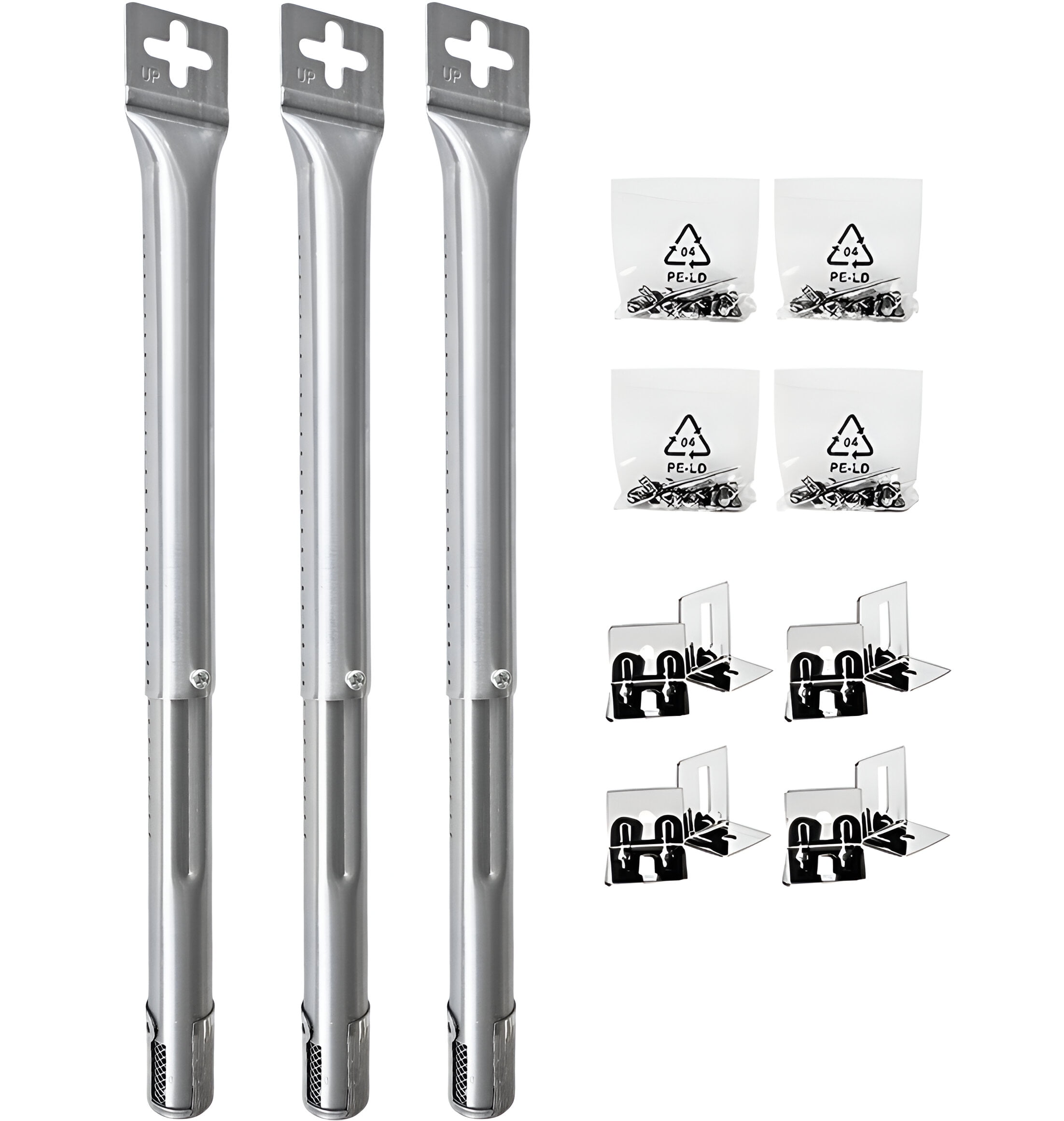 Quickflame 3pk Universal Adjustable Burners for Gas Grills 12"-17.5 ...
