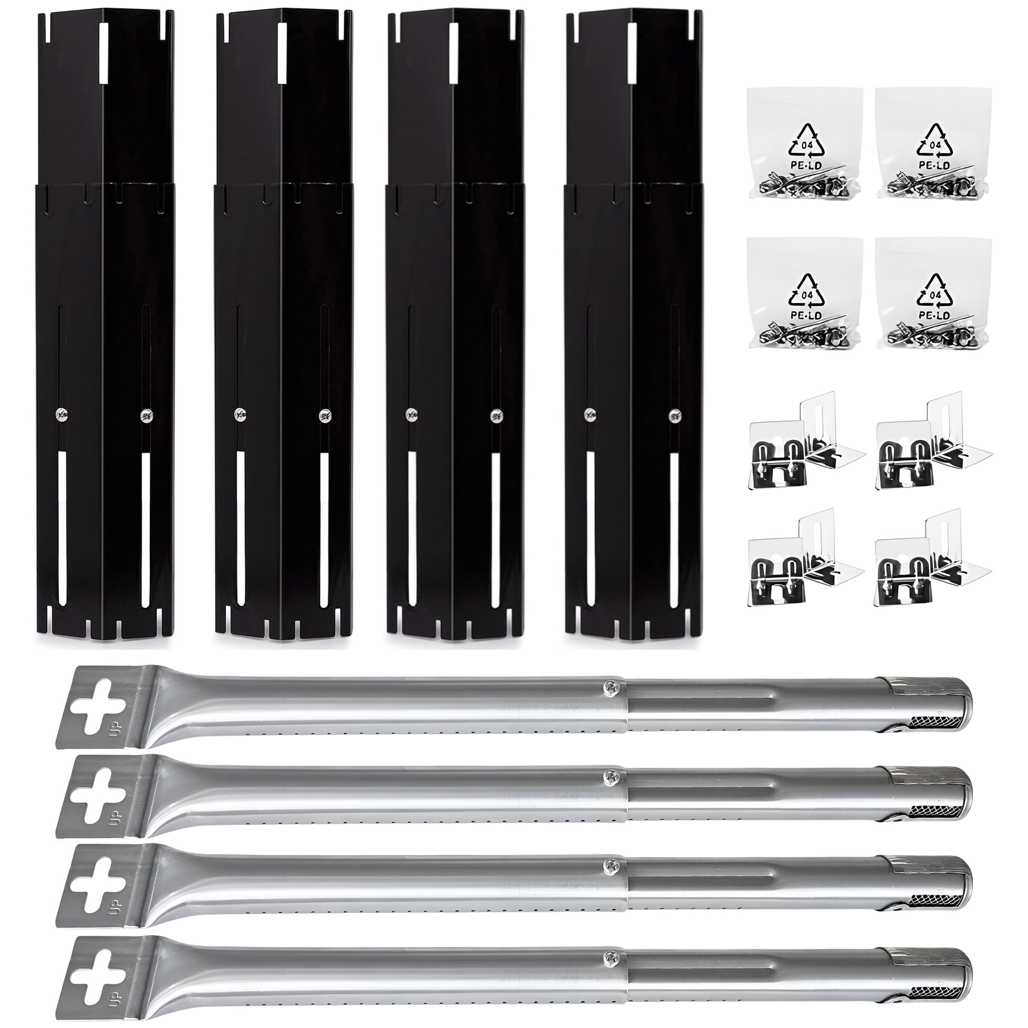 Quickflame Set of 4 Adjustable Heat Plates & Universal Burners for Gas ...