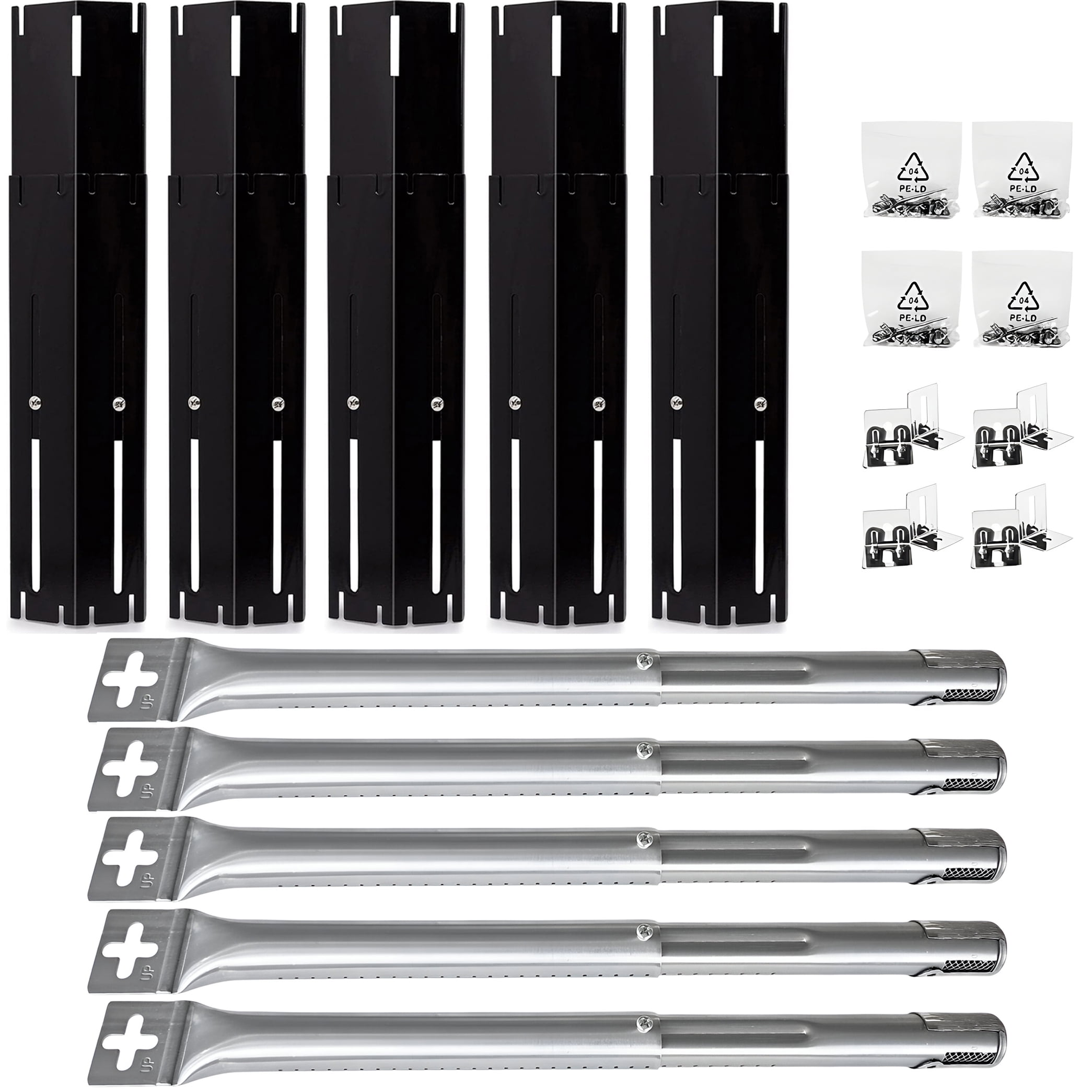 Quickflame Set of 5 Adjustable Heat Plates & Universal Burners for Gas ...