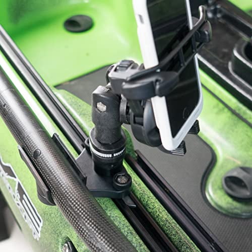 Quickgrip Kayak Paddle Holder Clip With Trackmount For Paddle Pole Or ...