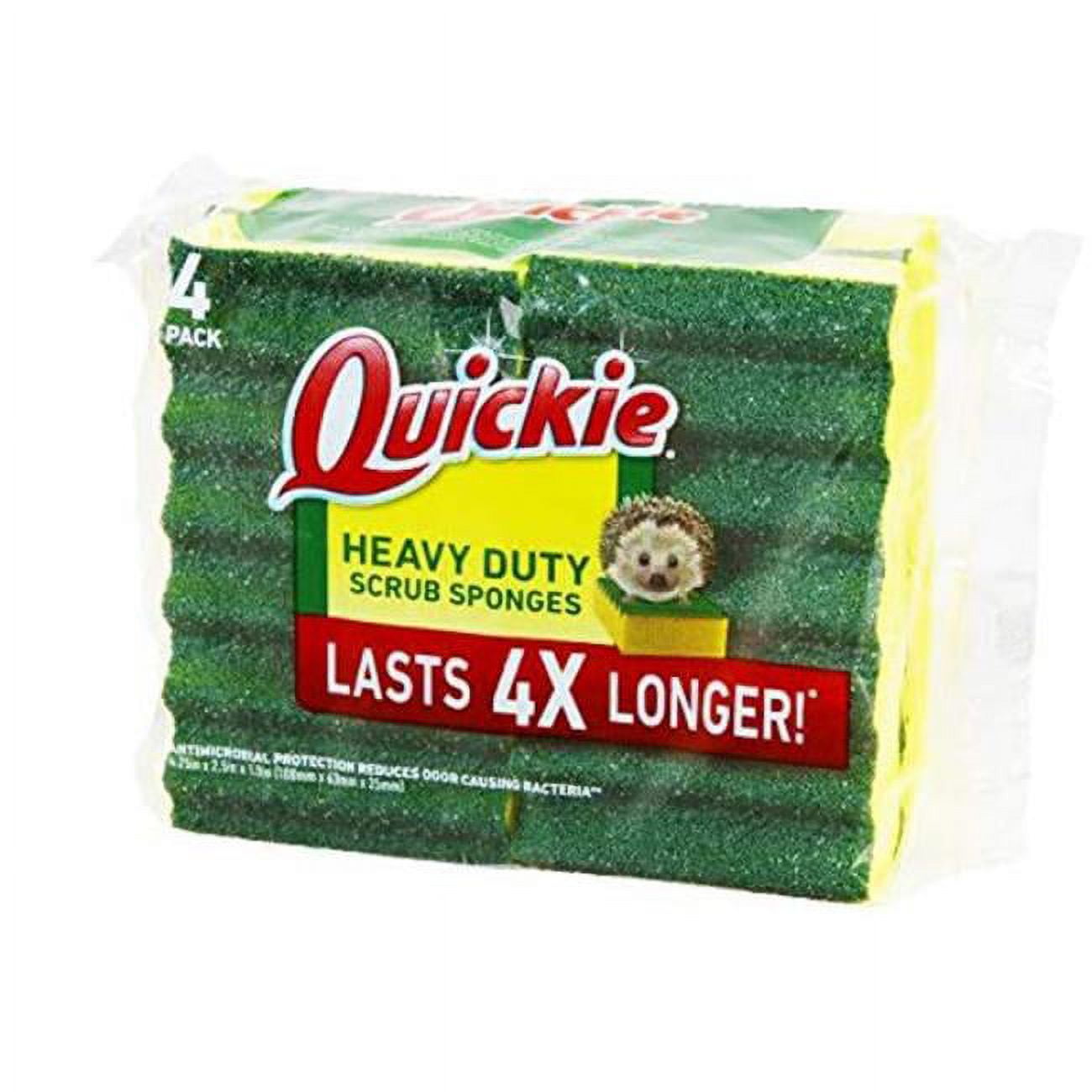 Quickie Manufacturing 106504 HD Scrubber Sponge - Pack of 4 - Walmart.com