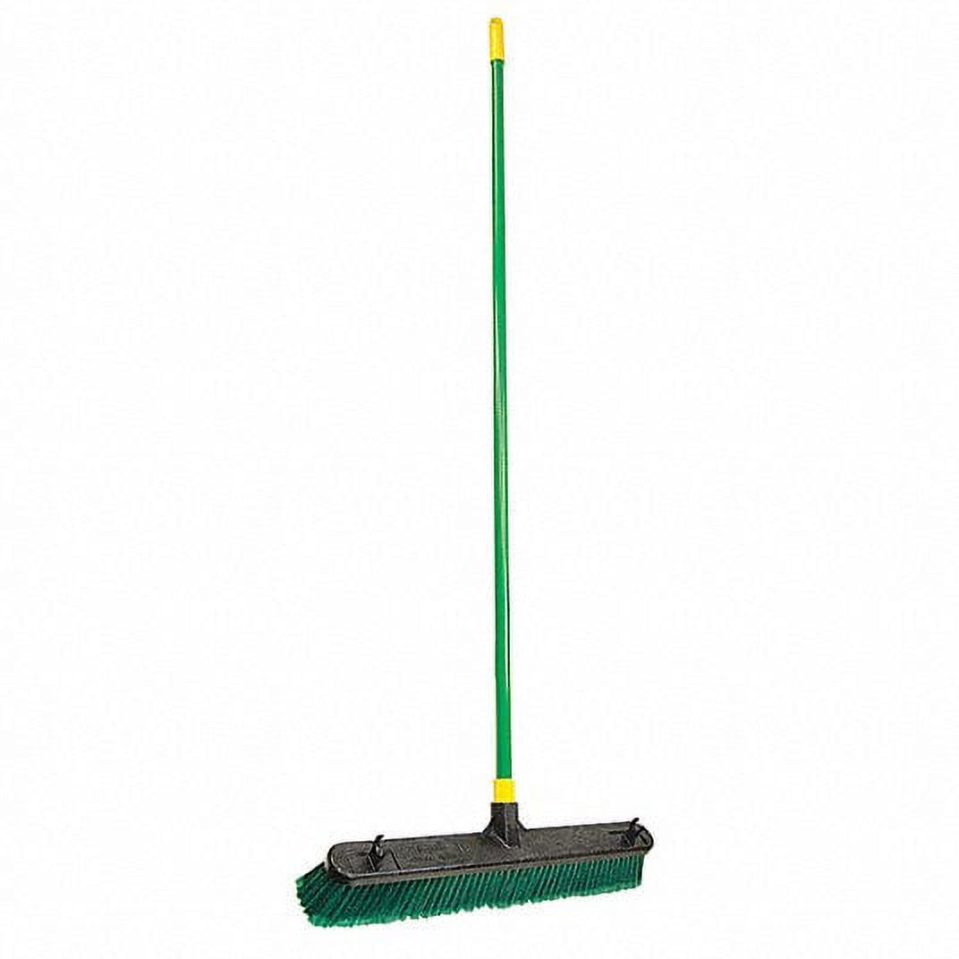 Quickie Medium-Duty Push Broom, Synthetic Bristle, 24 in Face, 60 in ...
