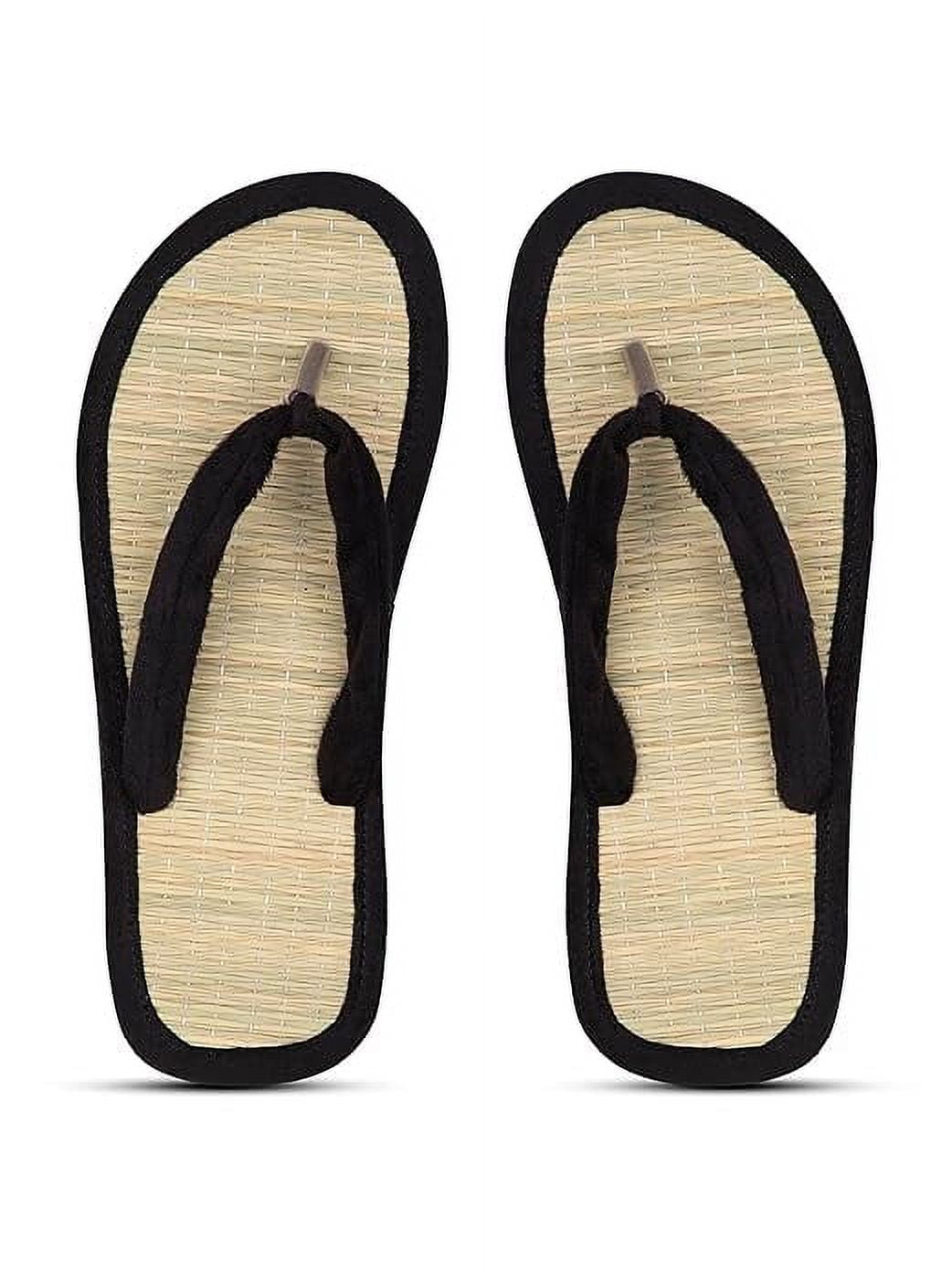 Quickkshop Natural Korai Grass Mat Slider For Men & Boy | Osho Slipper ...