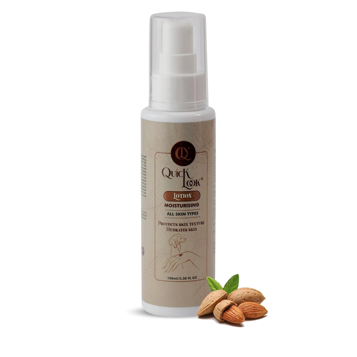 Quicklook Moisturizing Body Lotion 100ML for Radiant Glowing Skin with Glycerin NonSticky Fast ...