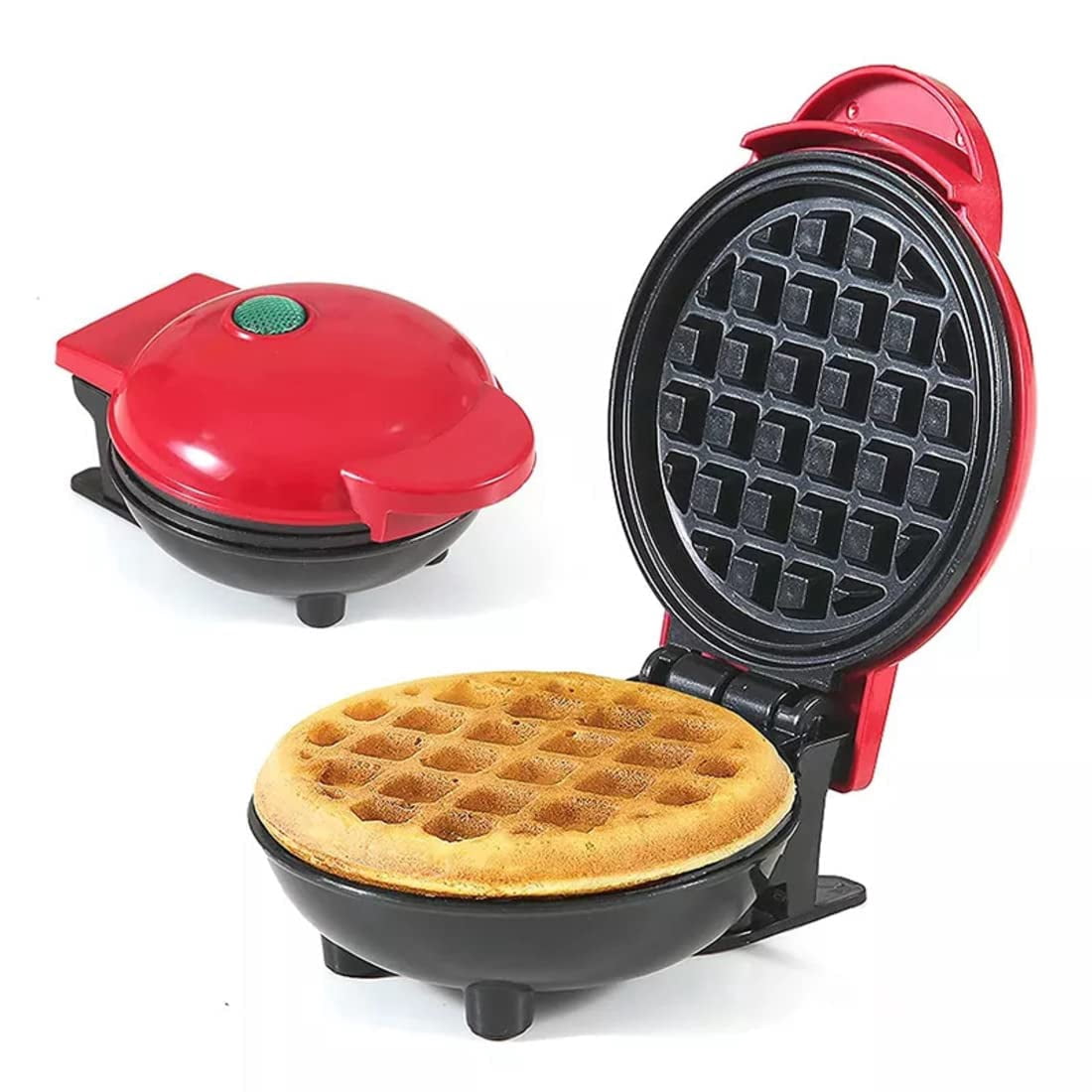 Quicknik Mini Waffle Maker Machine 3 In 1 Waffle Iron Home Appliances ...