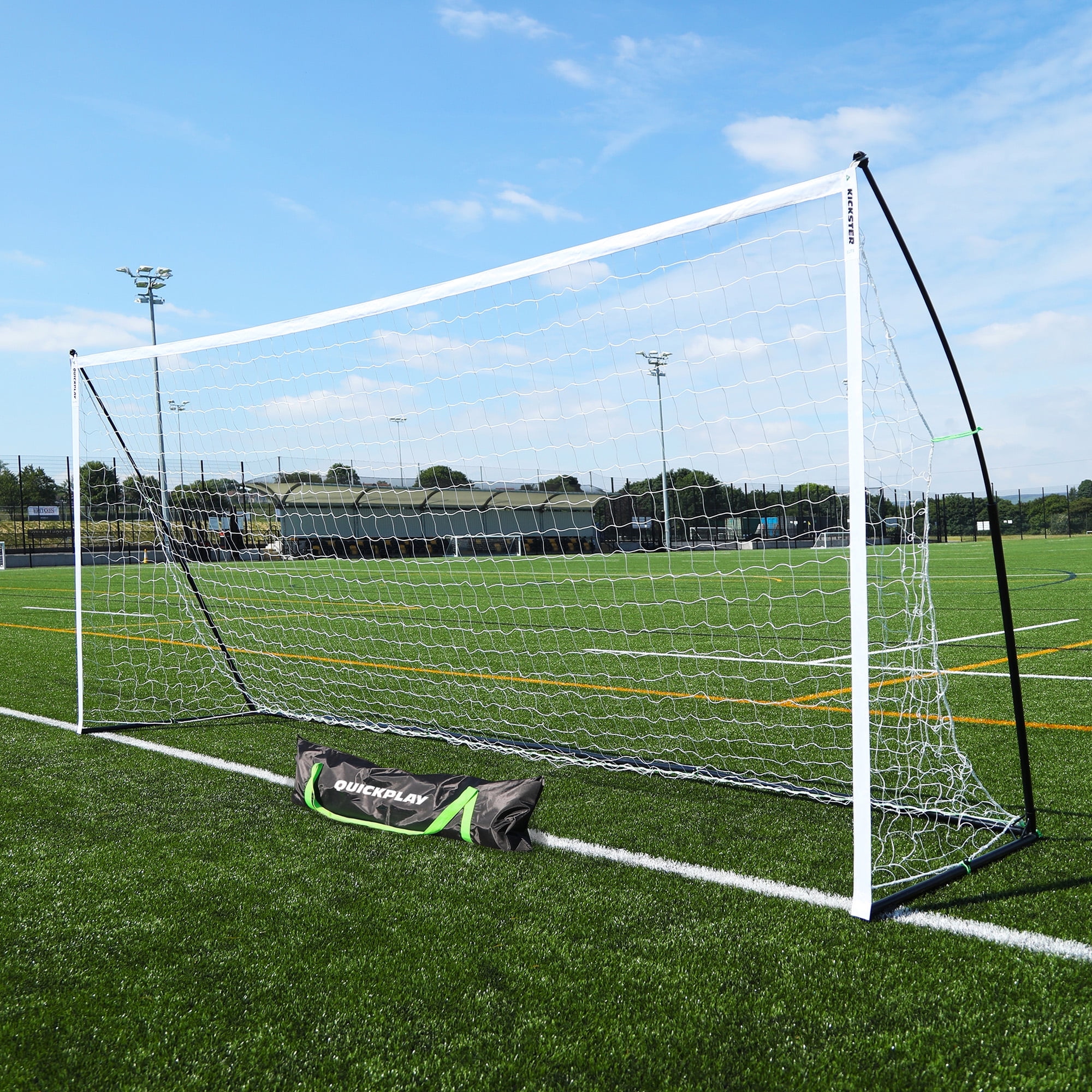 Quickplay Kickster Elite Portable Soccer Goal w/ Integrated Weighted ...