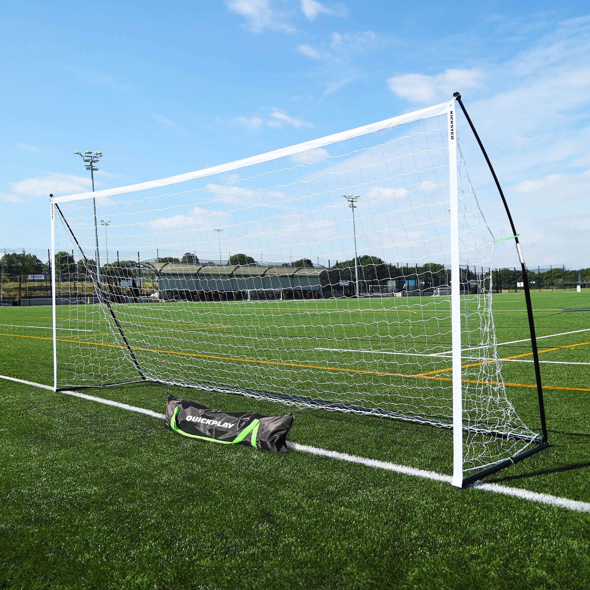 Quickplay Kickster Elite Portable Soccer Goal w/ Integrated Weighted ...
