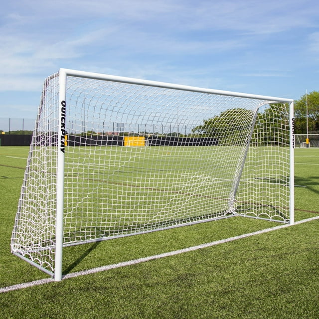 Quickplay PRO ALU Match Soccer Goal - Football Goal with Knotted Mesh ...