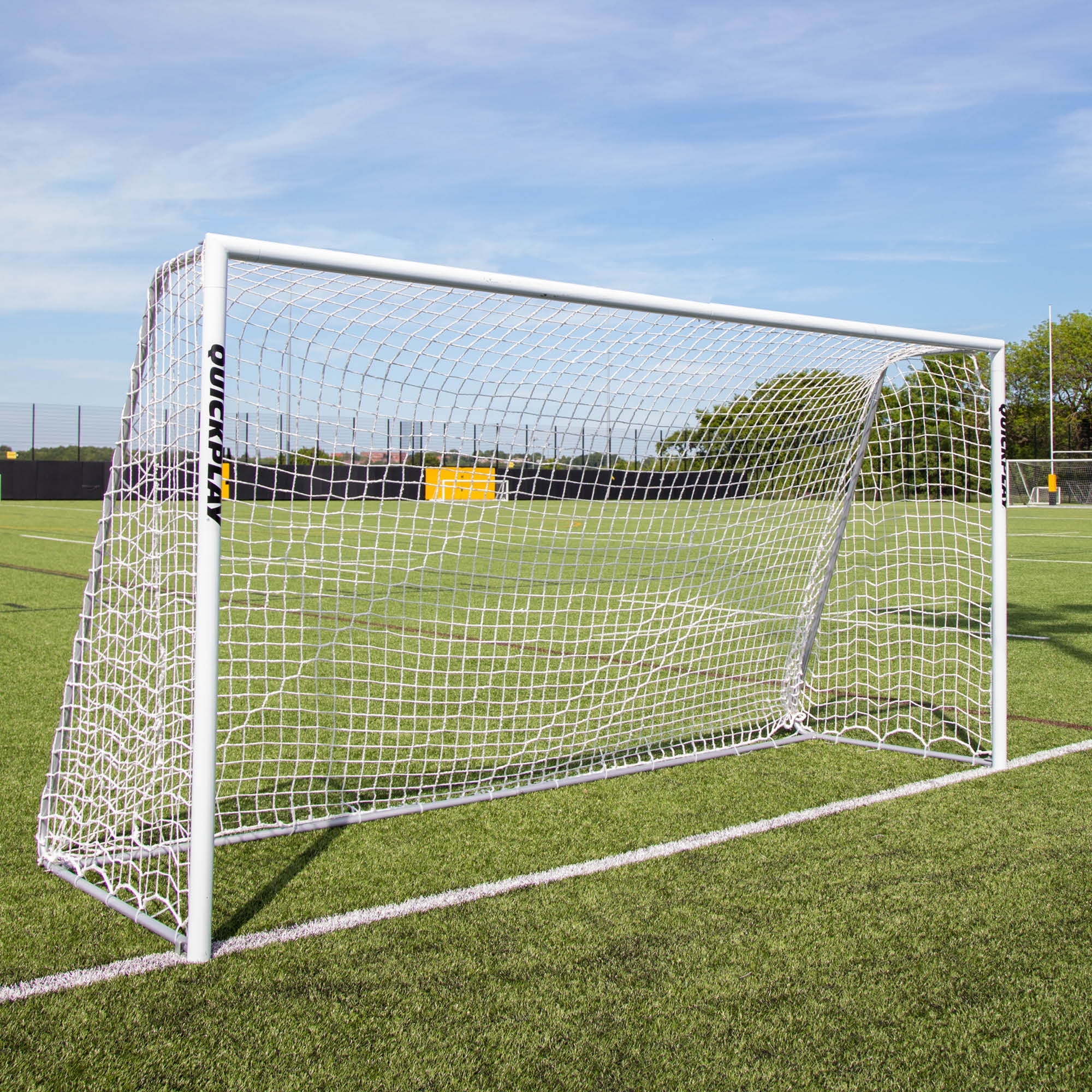 Quickplay Pro ALU Match Soccer Goal - Football Goal with Knotted Mesh ...