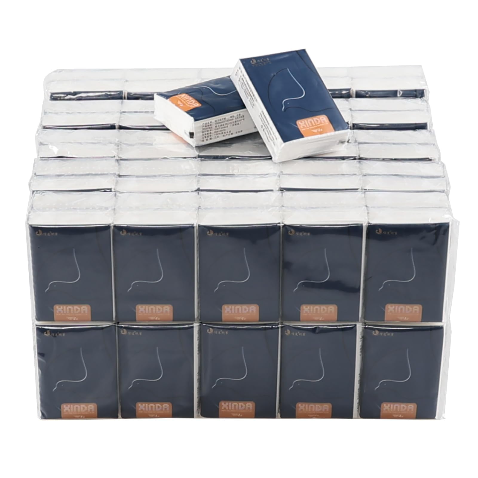 Quickquick 100 Packs Travel DMF15 Tissues Packs, 4-Ply Facial Tissues ...