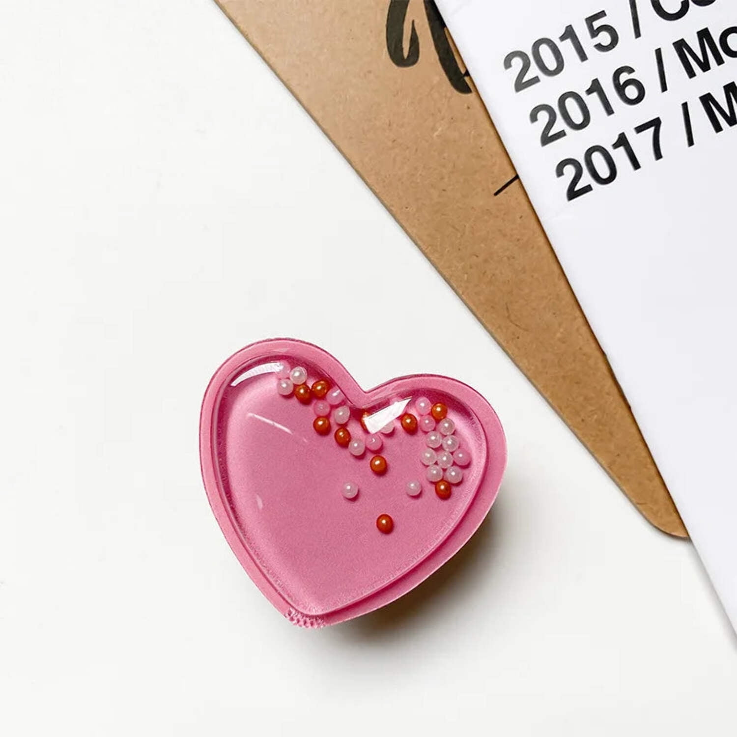 Quicksand Love Heart Finger Grip Holders For Phone Universal Popping ...