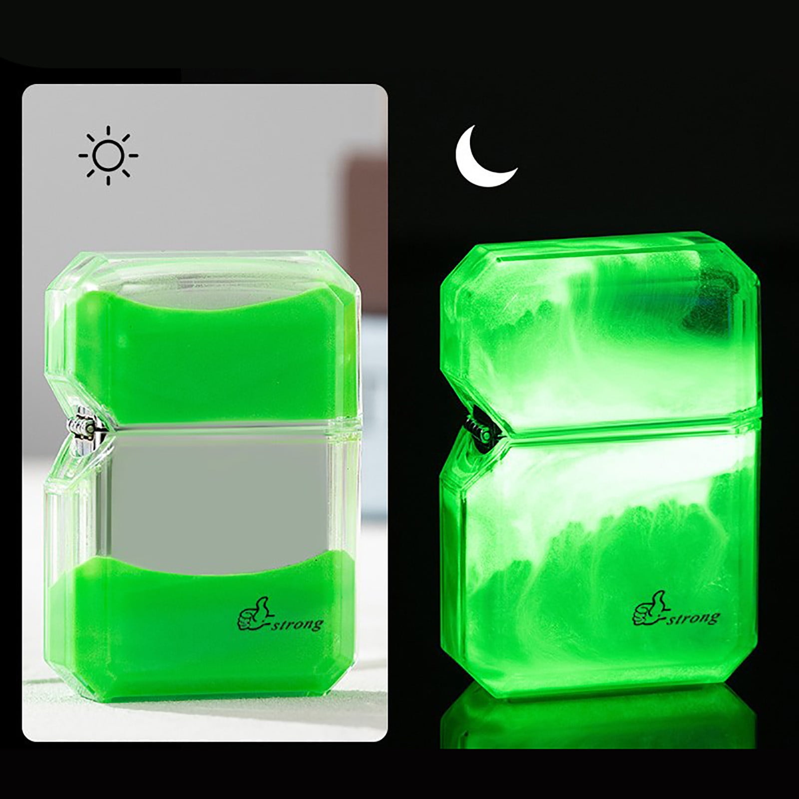 Quicksand Luminous Windproof Lighter, Refillable Lighters, Luminous ...