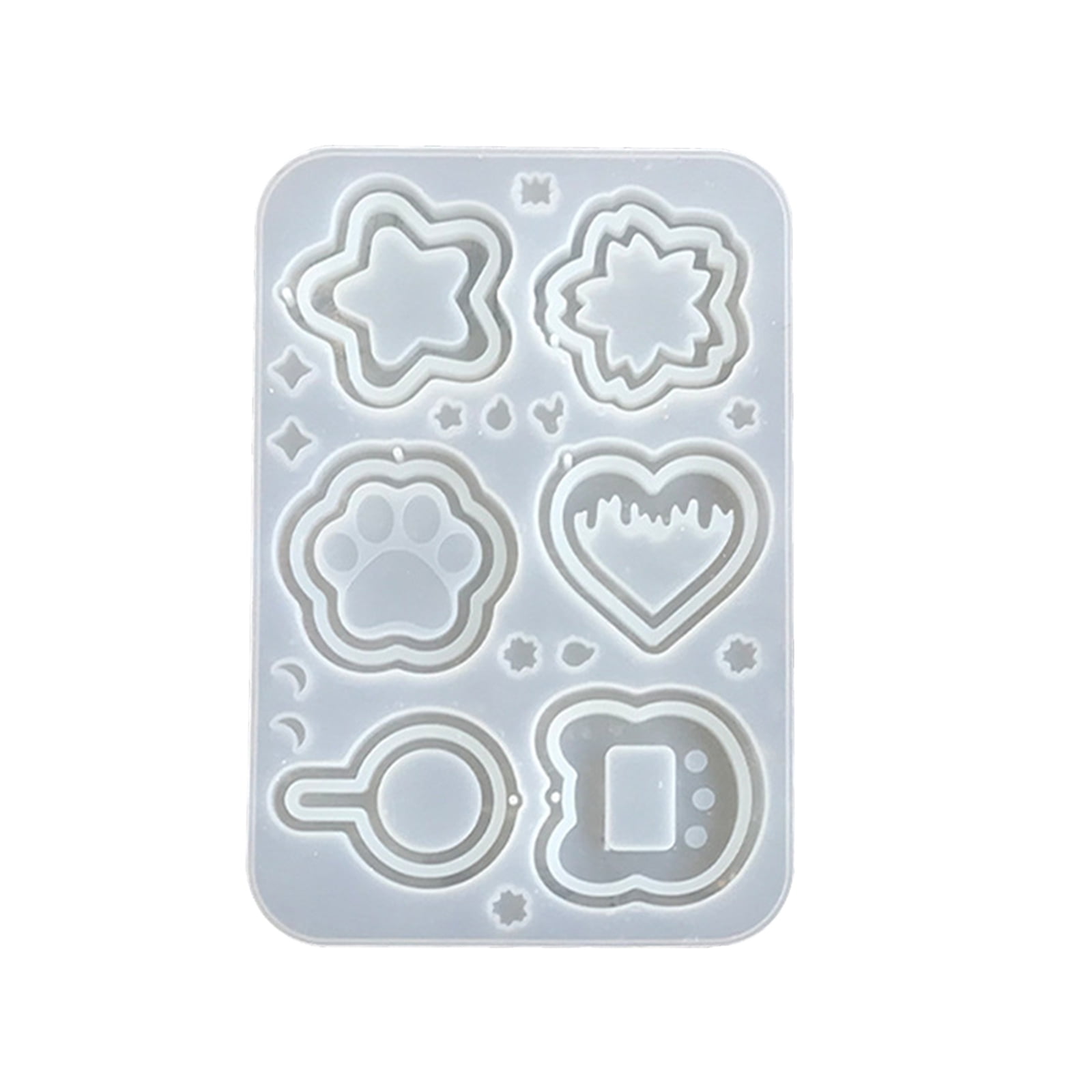 Quicksands Molds Keychain Silicone Mold Cat-Claw Crystal Epoxy Resin ...