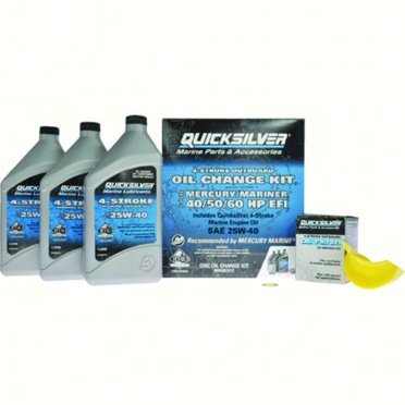 Mercury Marine Outboard 4 Stroke Engine Oil Change Kit 15/20 hp Fluid ...