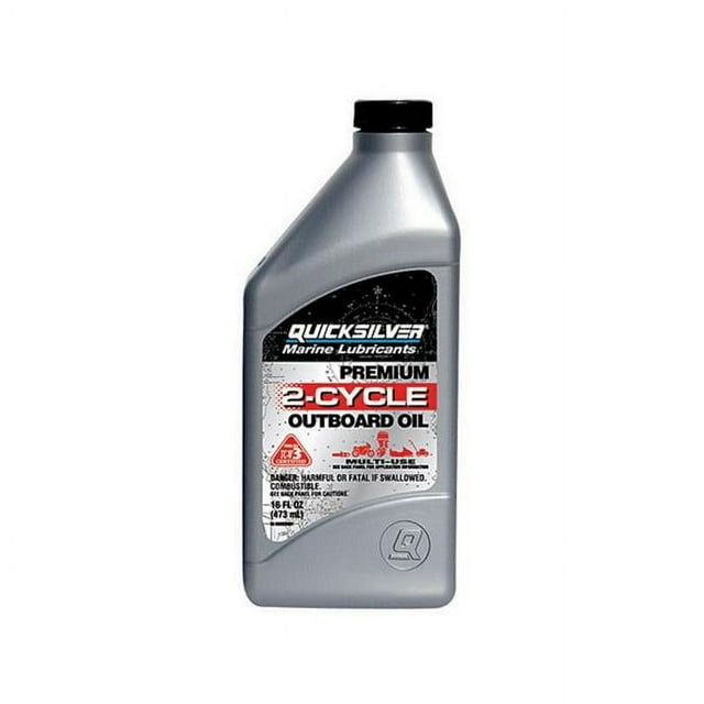 Quicksilver 71092858020Q01 16 oz .Premium 2-Cycle Outboard Oil ...