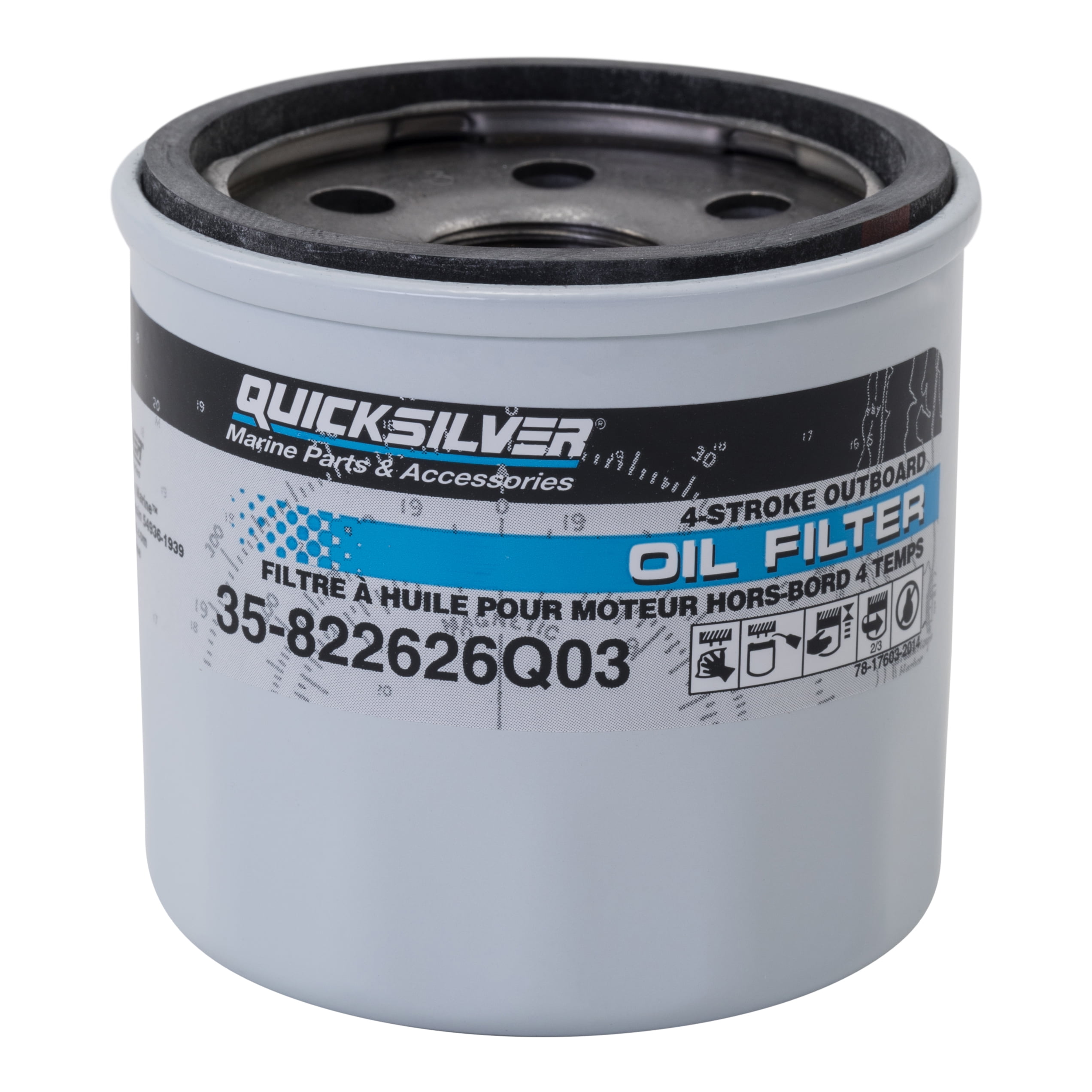 Quicksilver 822626Q03 Oil Filter Four Stroke Outboard - Walmart.com