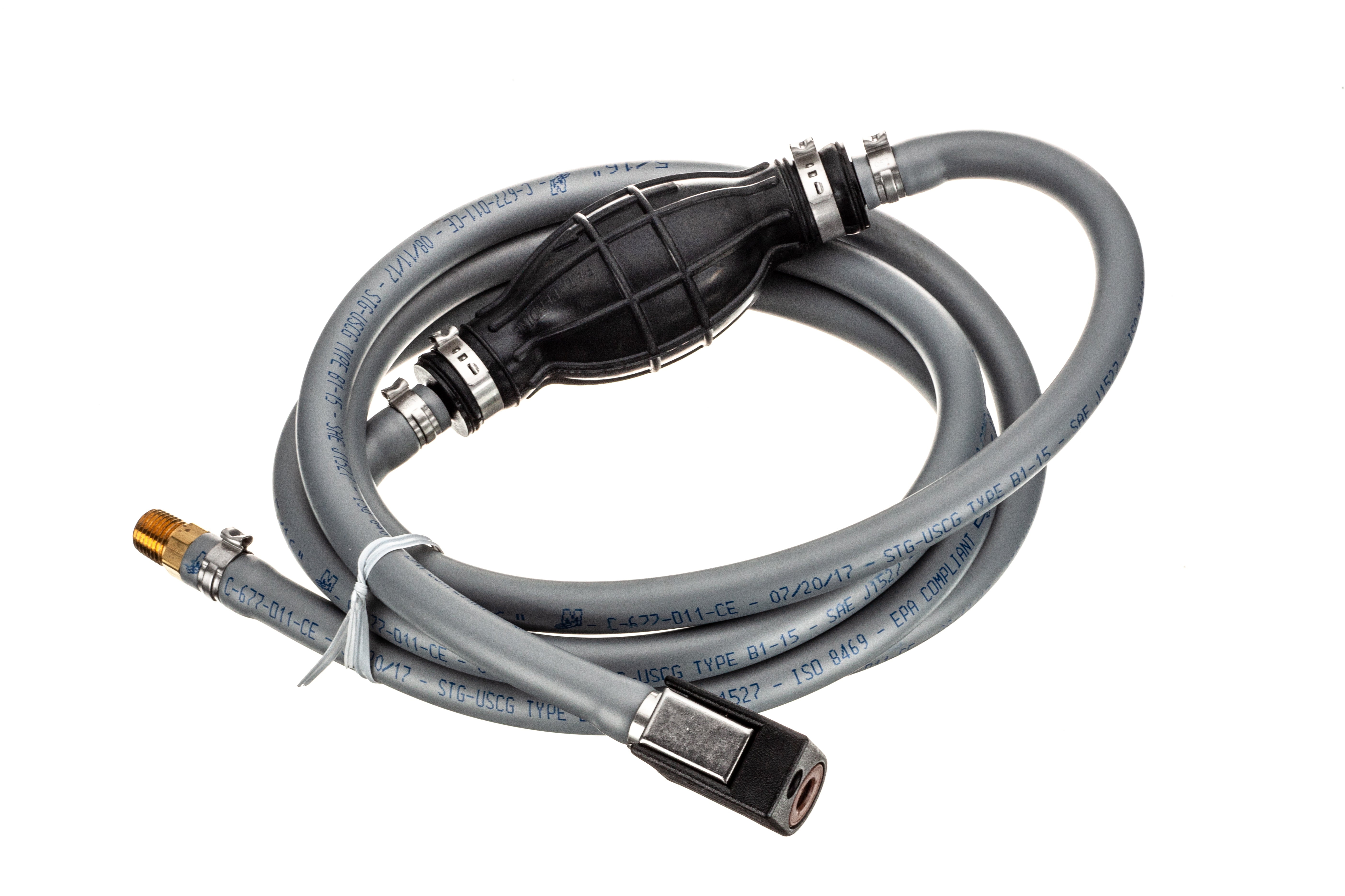 Quicksilver 8M0061883 Fuel Line Assembly, 8 Ft. Long w/ Primer Bulb ...