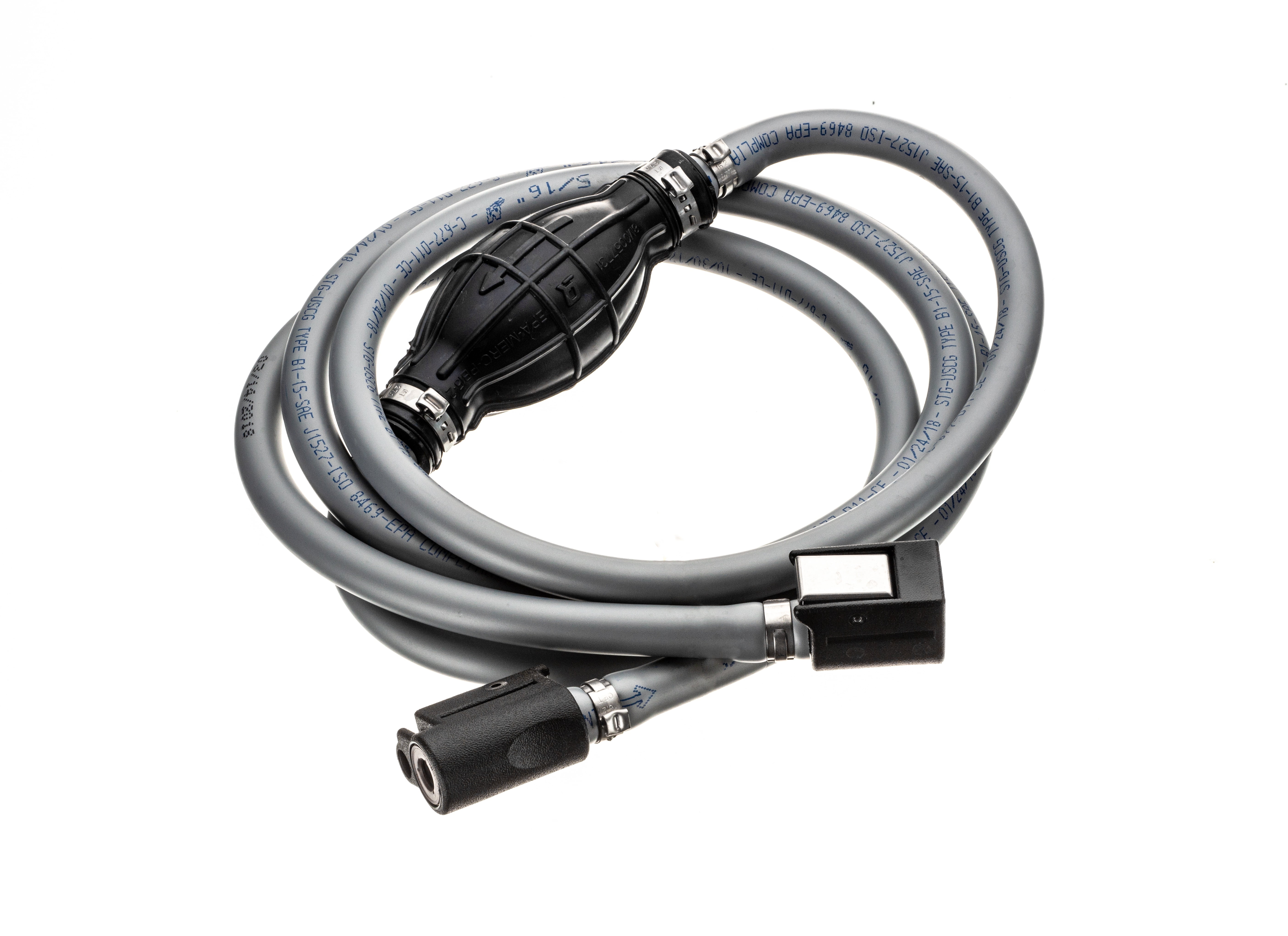 Quicksilver 8M0061886 Fuel Line Assembly, 8 Ft. Long w/ Primer Bulb ...
