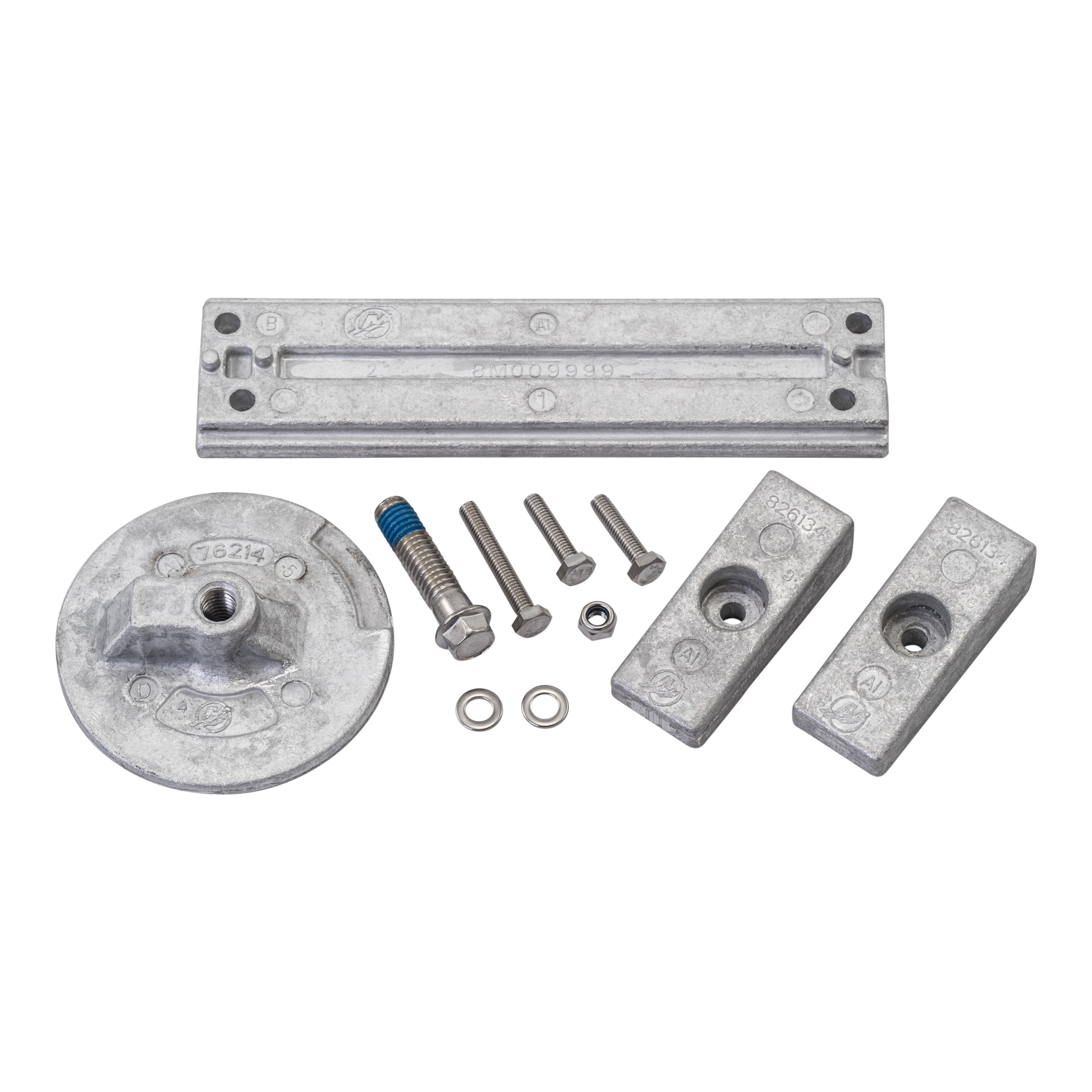 Quicksilver 8M0107550 Aluminum Anode Kit for Mercury Verado and OptiMax ...