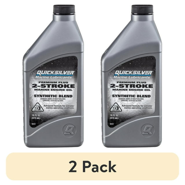 (2 pack) Quicksilver 8M0116447 Advanced Premium Plus TC-W3 2-Cycle ...