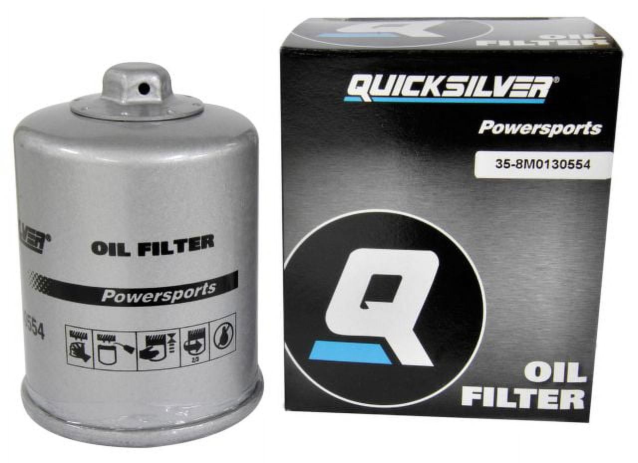 Quicksilver 8M0130554 Oil Filter, Polaris Sportsman, Ranger, Razor, Ace ...