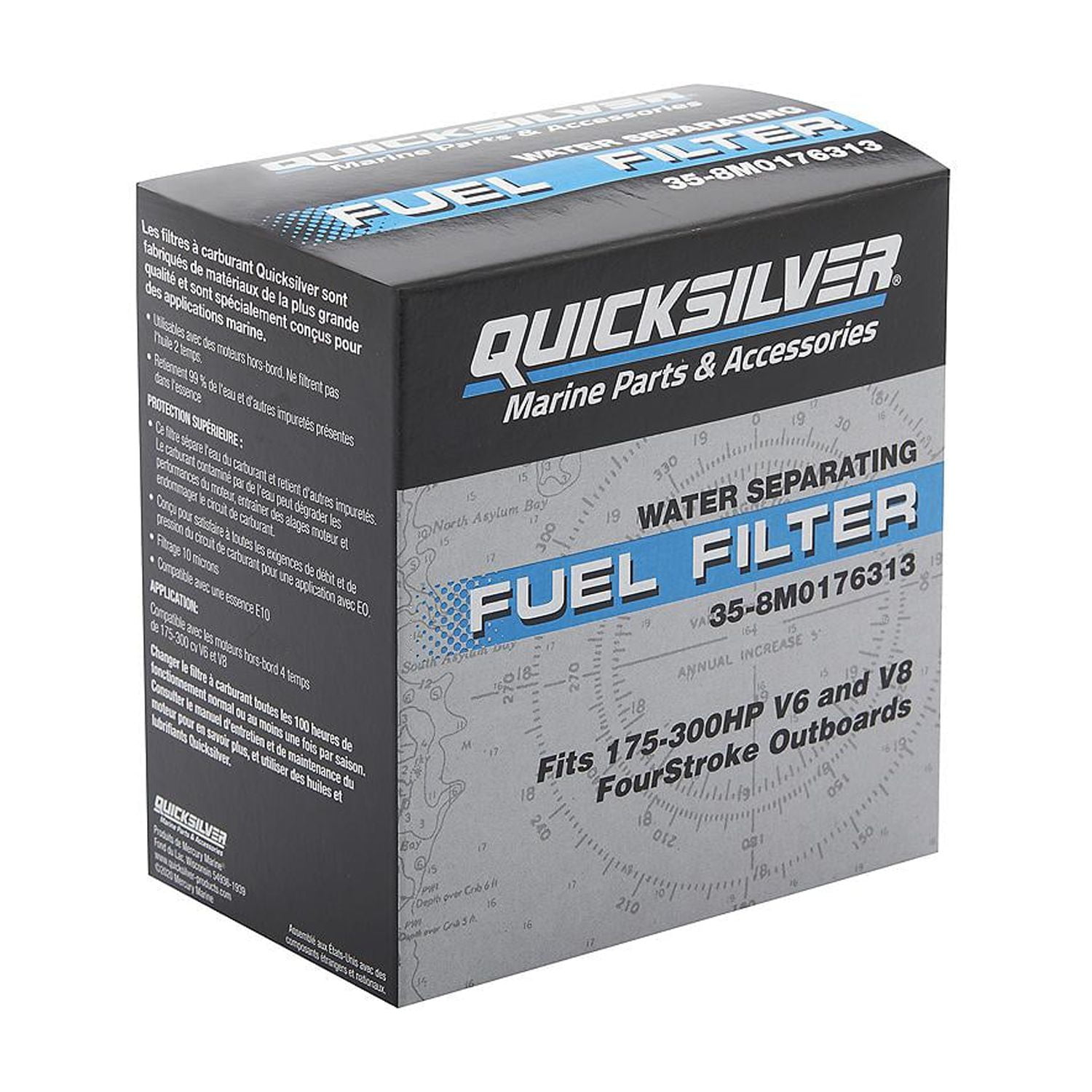 Quicksilver 8M0176313 On-Engine Water Separating Fuel Filter - Walmart.com