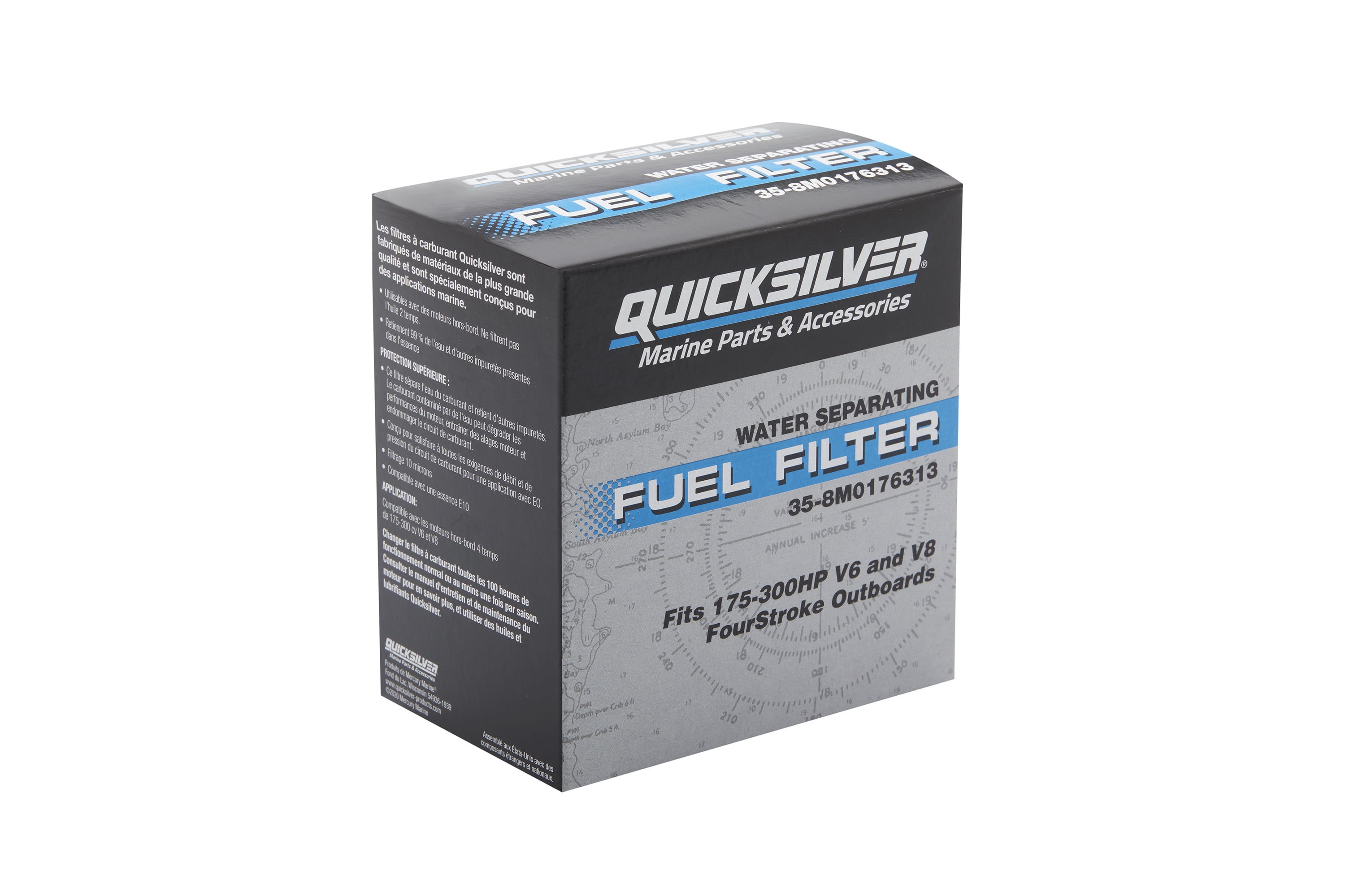 Quicksilver 8M0176313 On-Engine Water Separating Fuel Filter - Walmart.com