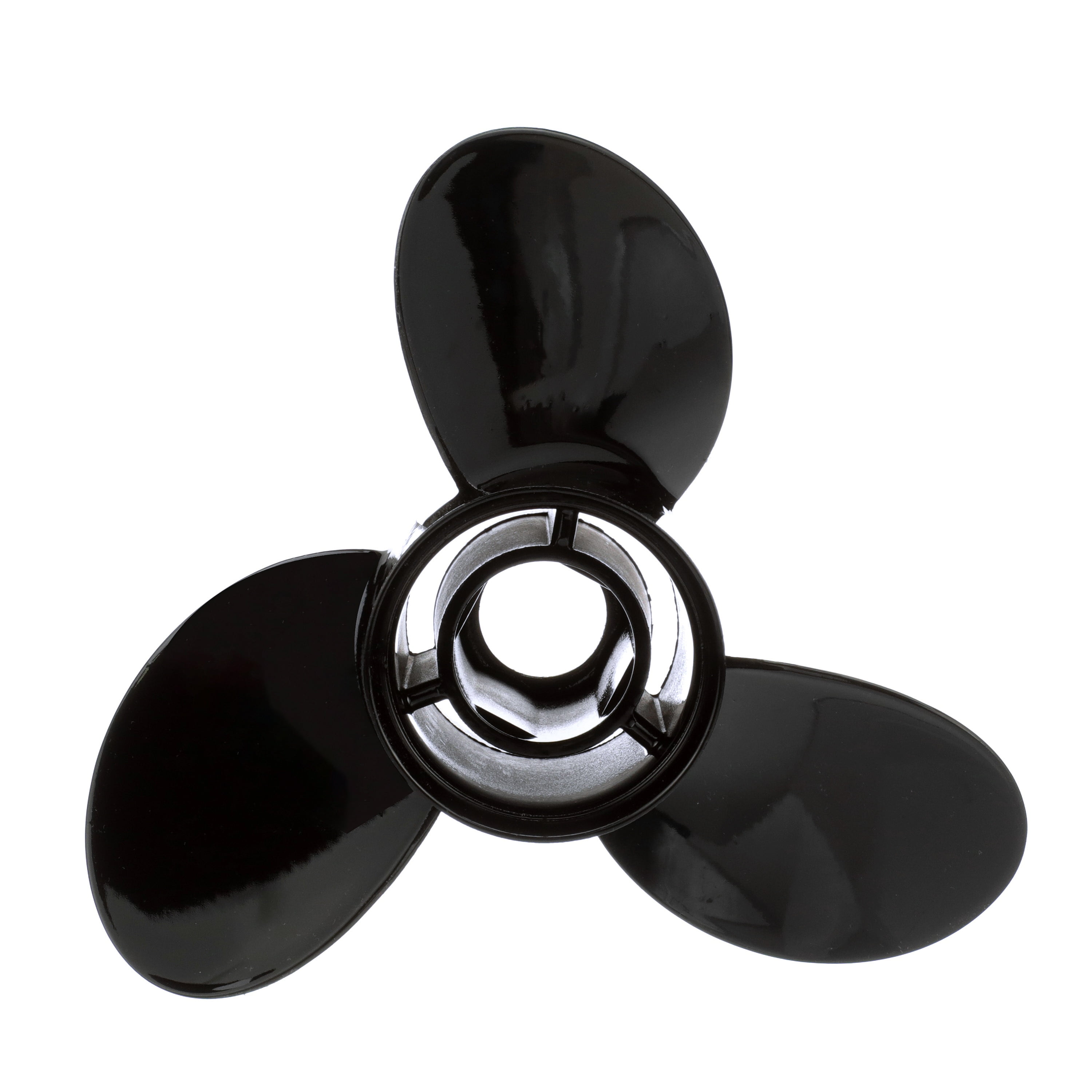 Quicksilver Black Diamond 3-Blade Aluminum Propeller, 10.4" Diameter x ...