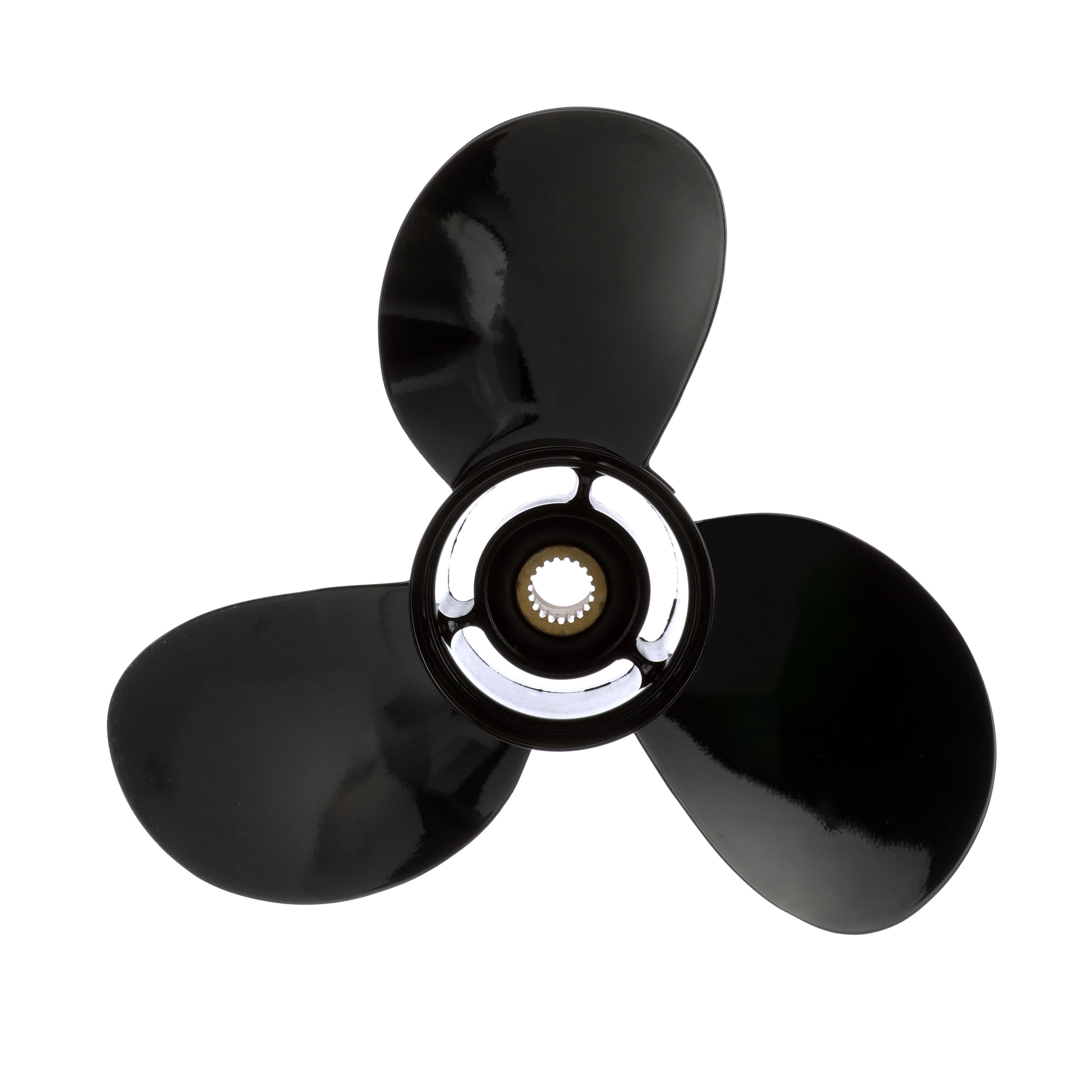Quicksilver Black Diamond Bravo Two Propeller Black Finish, 18.25 ...