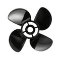 Quicksilver Nemesis 4-Blade Aluminum Propeller, 12.5" Diameter x 19 ...