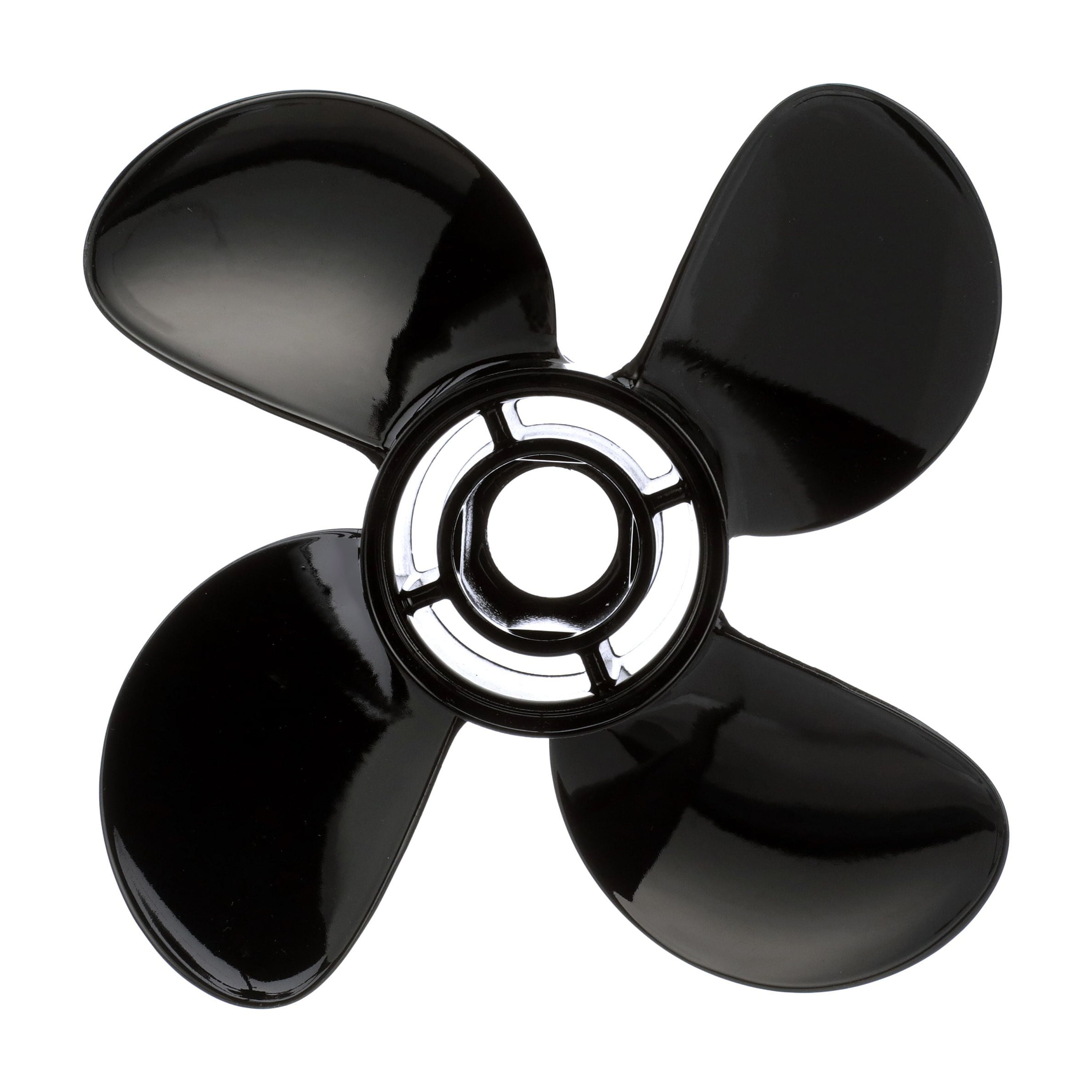 Quicksilver Nemesis 4-Blade Aluminum Propeller, 14" Diameter x 19" Pitch, Right Hand Rotation ...