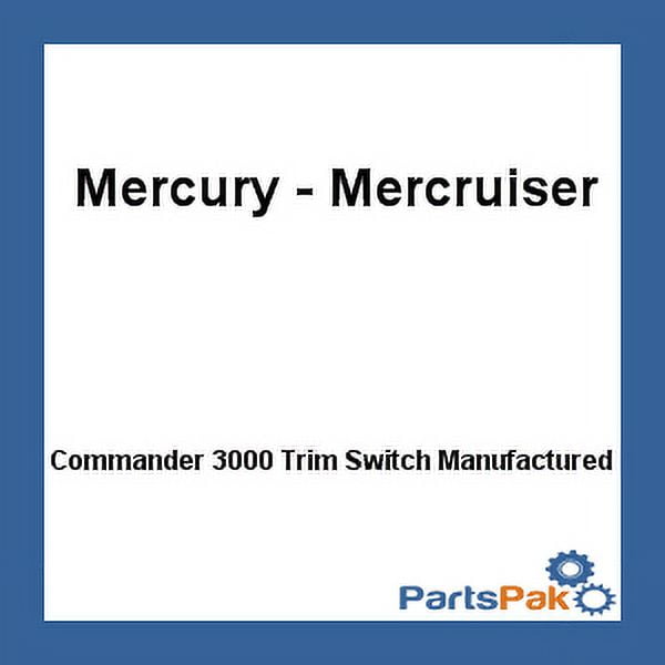 Mercury Quicksilver OEM Commander 3000 Remote Trim & Tilt Switch ...