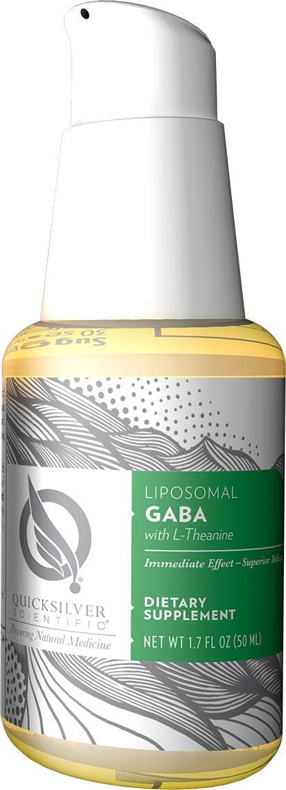 Quicksilver Scientific Liposomal GABA with L-Theanine - Liquid Calming Support Supplement + Nano ...