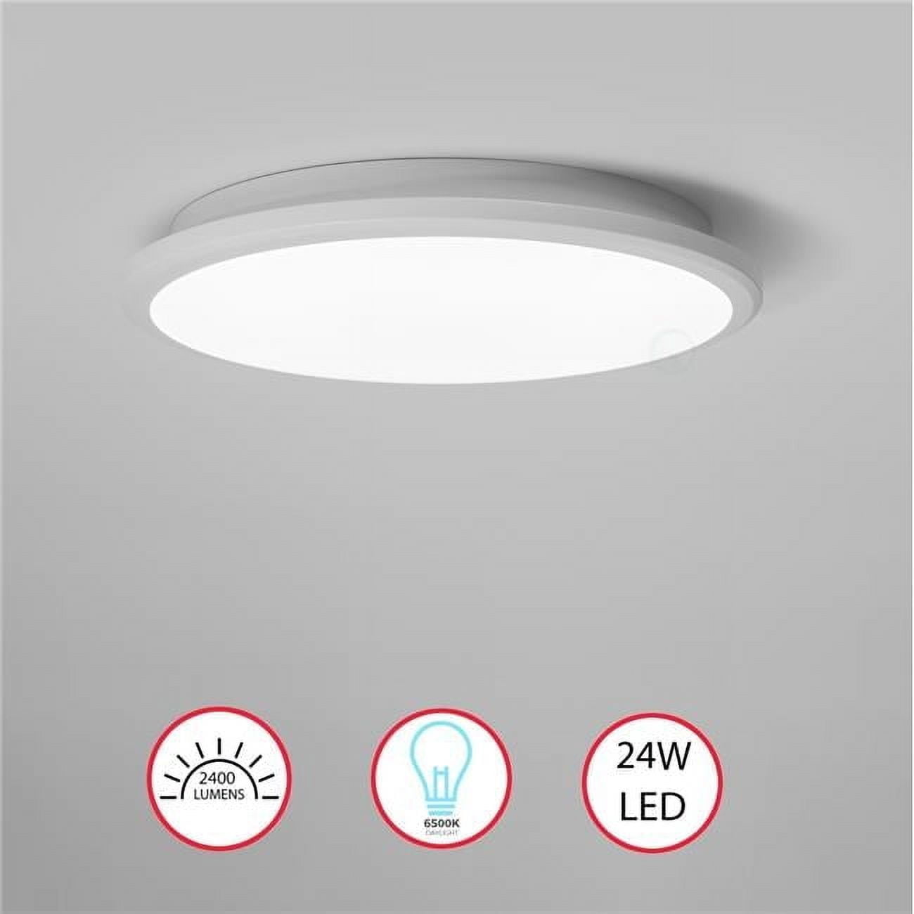 Quickway Imports QI004034.M.WT 12 x 2 in. 24W Round LED Ceiling Light ...