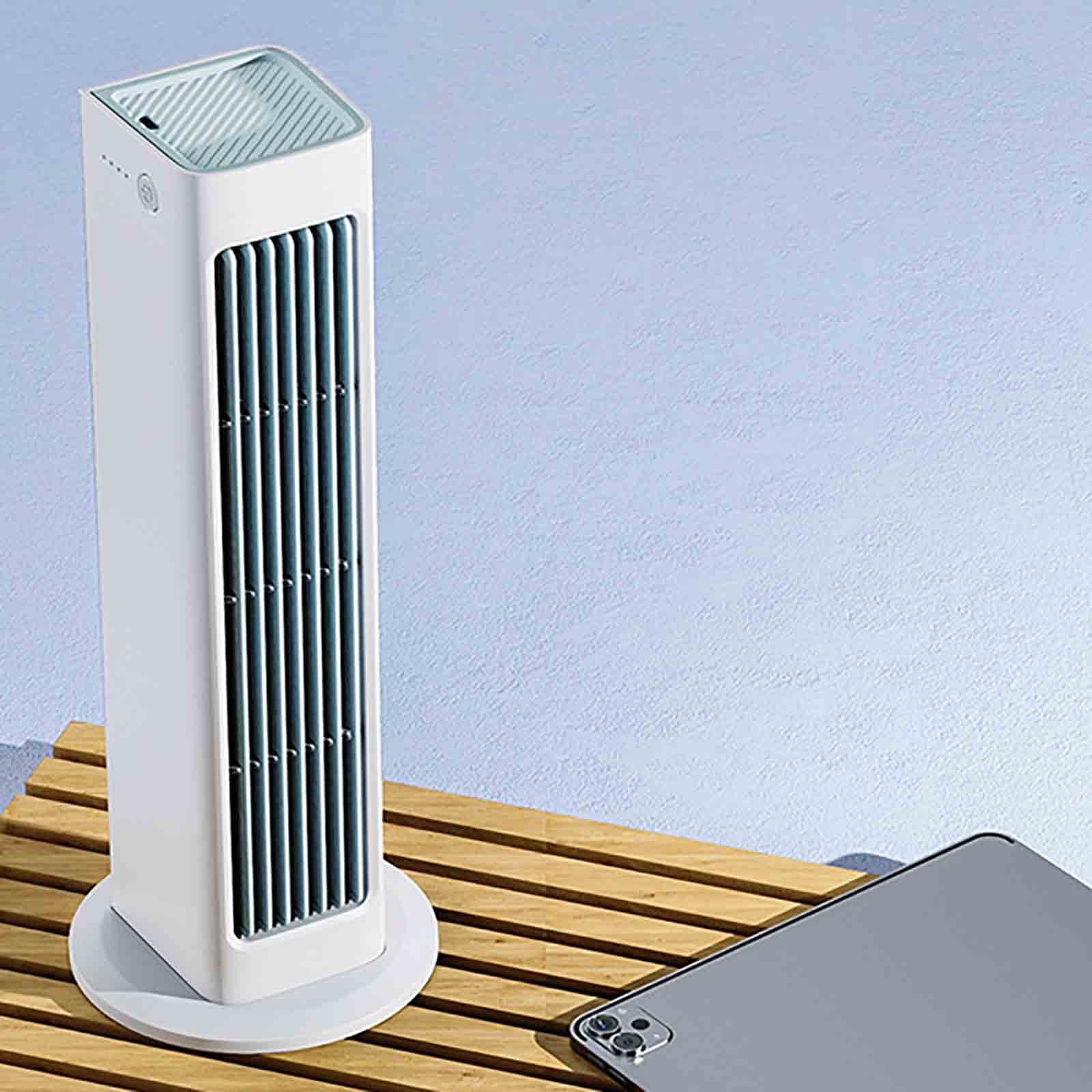 Quickwittc Desktop Silent Fan Office USB Tower Fan Household High Wind ...