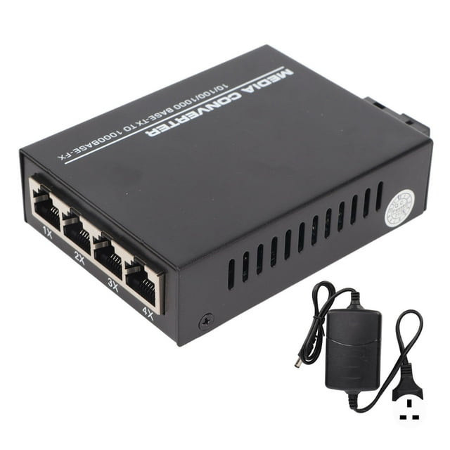 Quickwittc Ethernet Media Converter Tx1310nm/Rx1550nm 10/100/1000M ...
