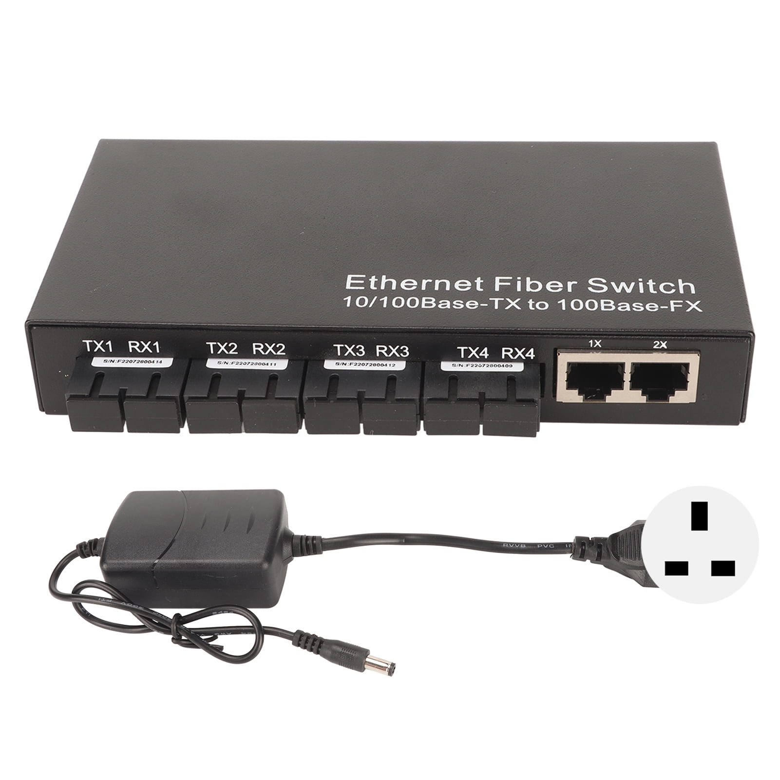 Quickwittc Ethernet to Fiber Optic Media Converter Tx1310nm 10 100Mbps ...