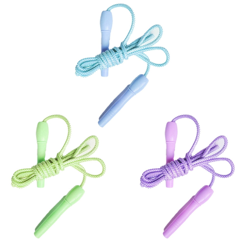 Quickwittc Jump Rope Stripe Ropes With Plastic Handles for Sports ...